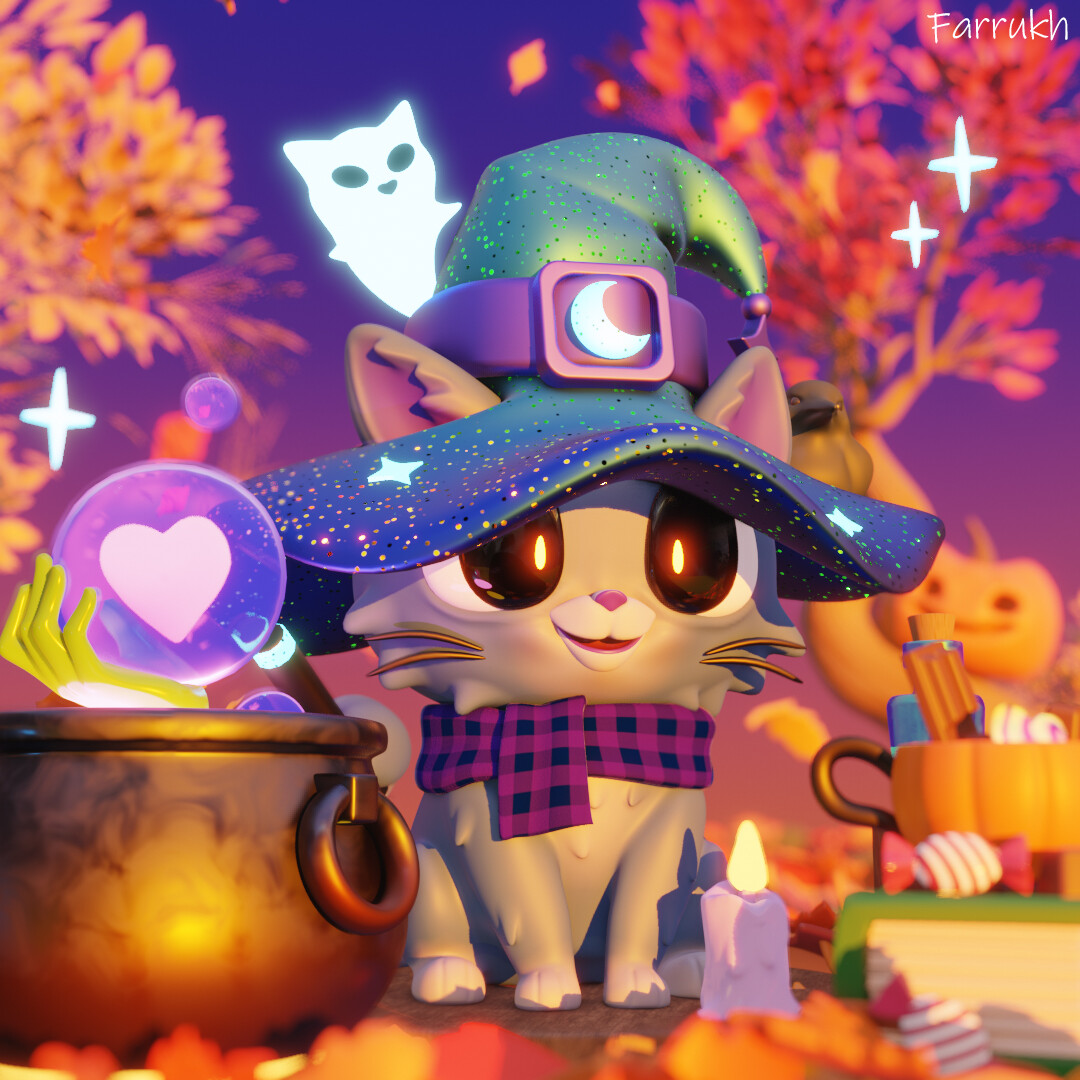ArtStation - Spooky Cat