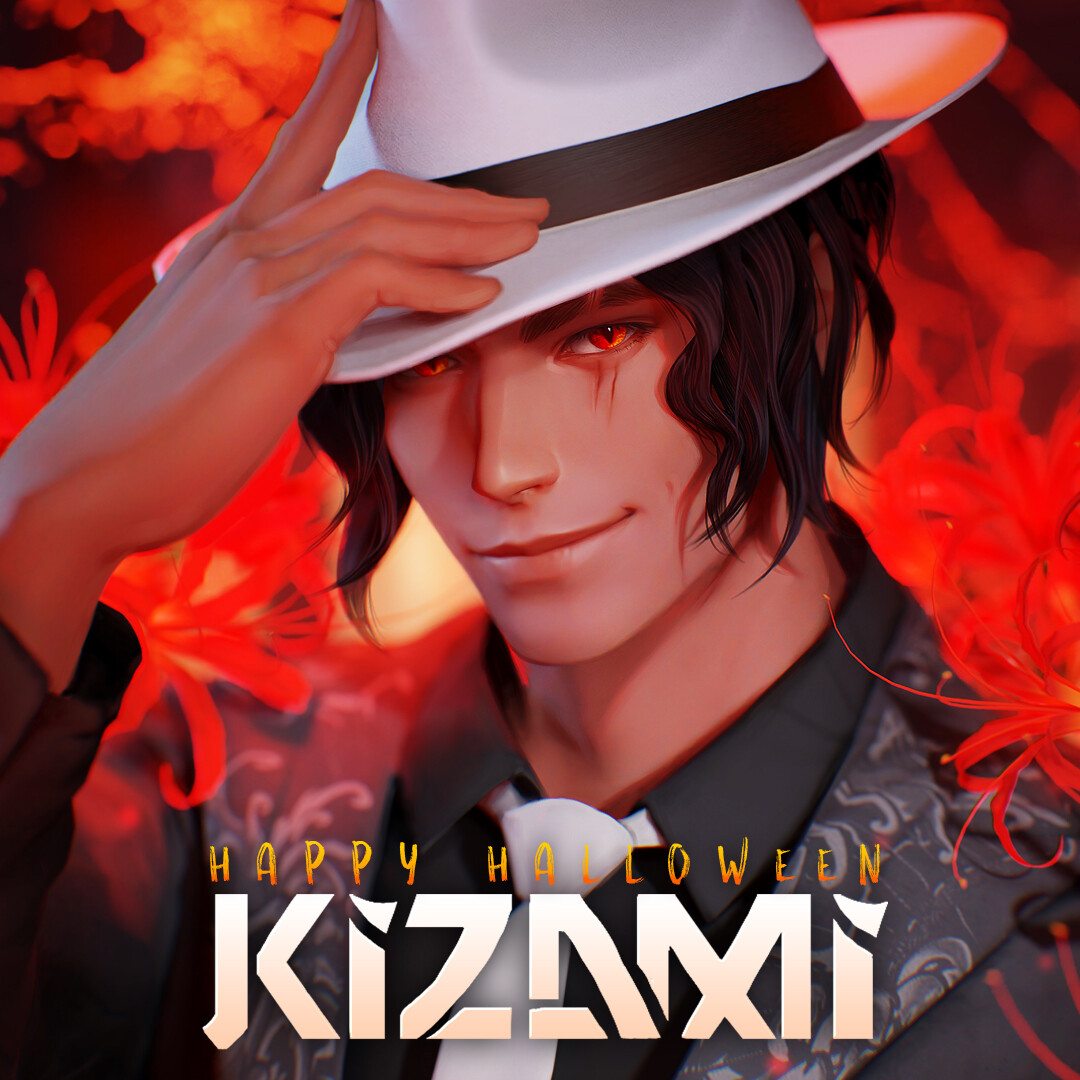 ArtStation - Happy Halloween - Kiza as Muzan