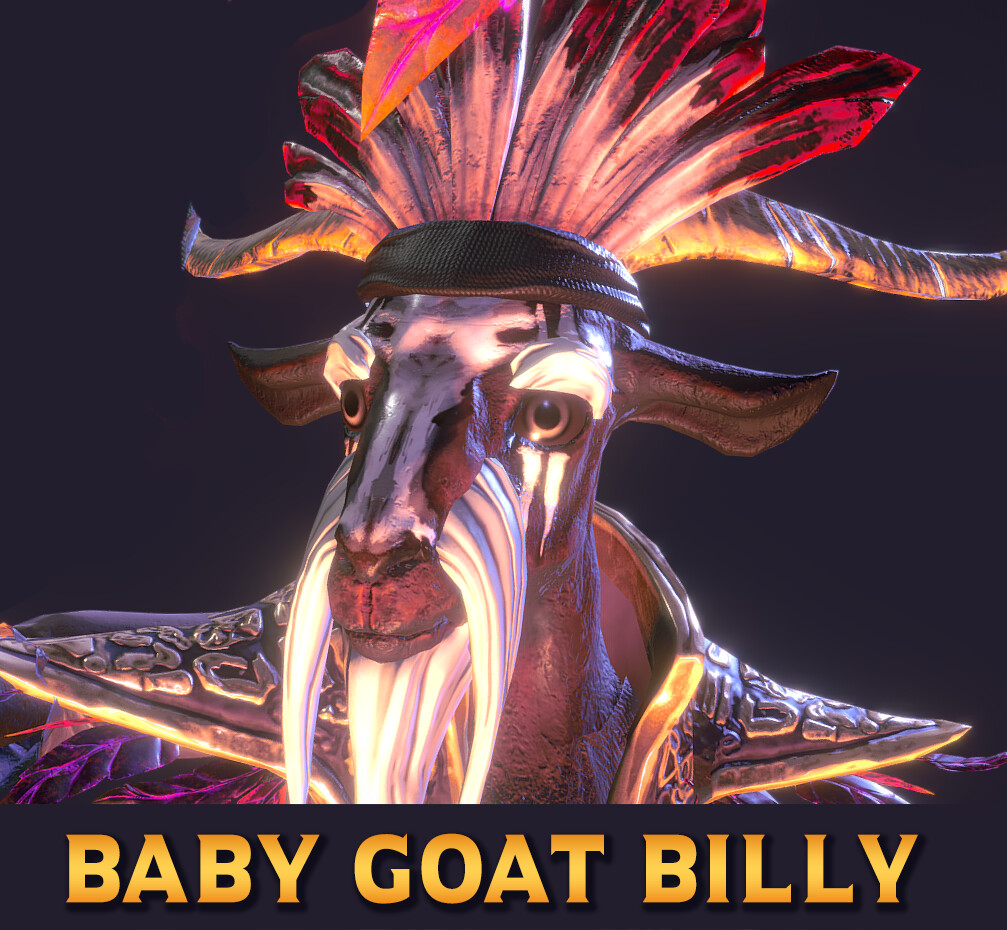 ArtStation - Goat Shaman - Baby Goat Billy