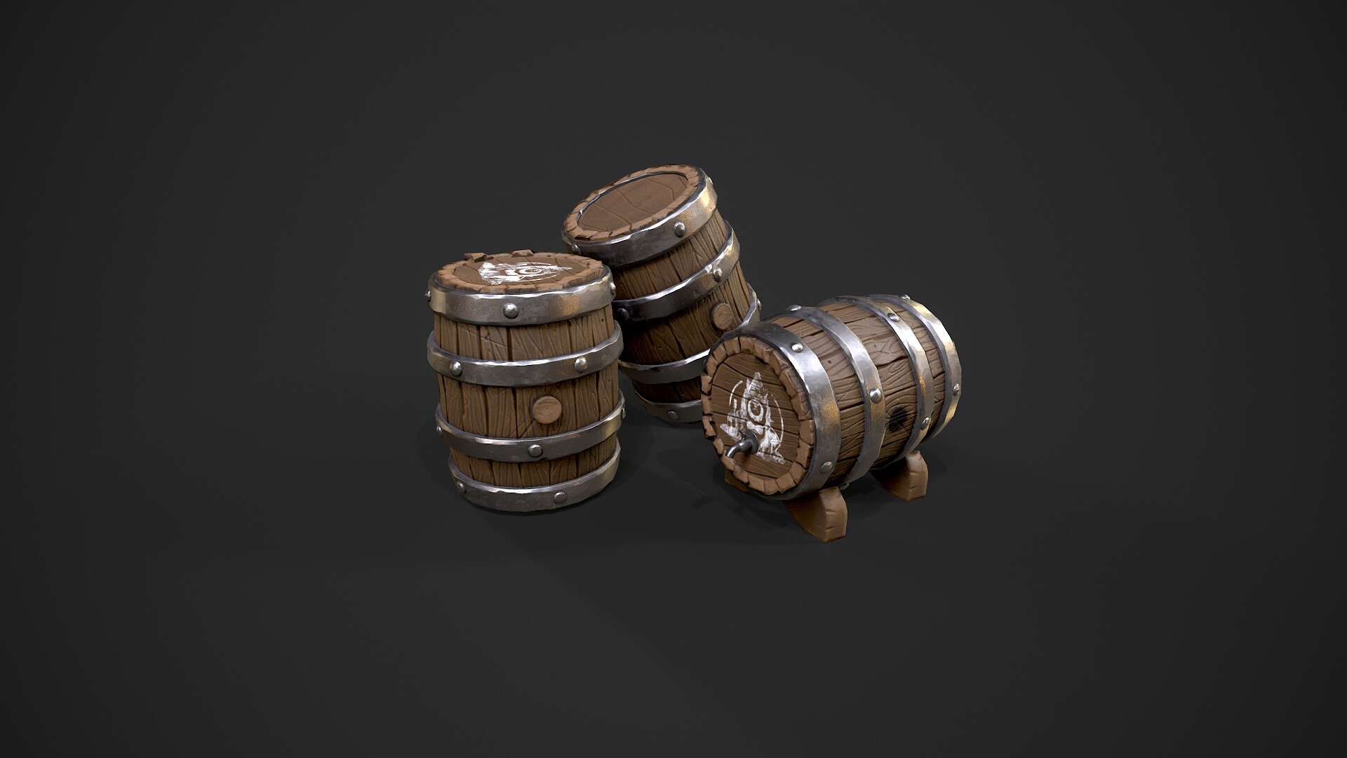 ArtStation - Stylized Barrel
