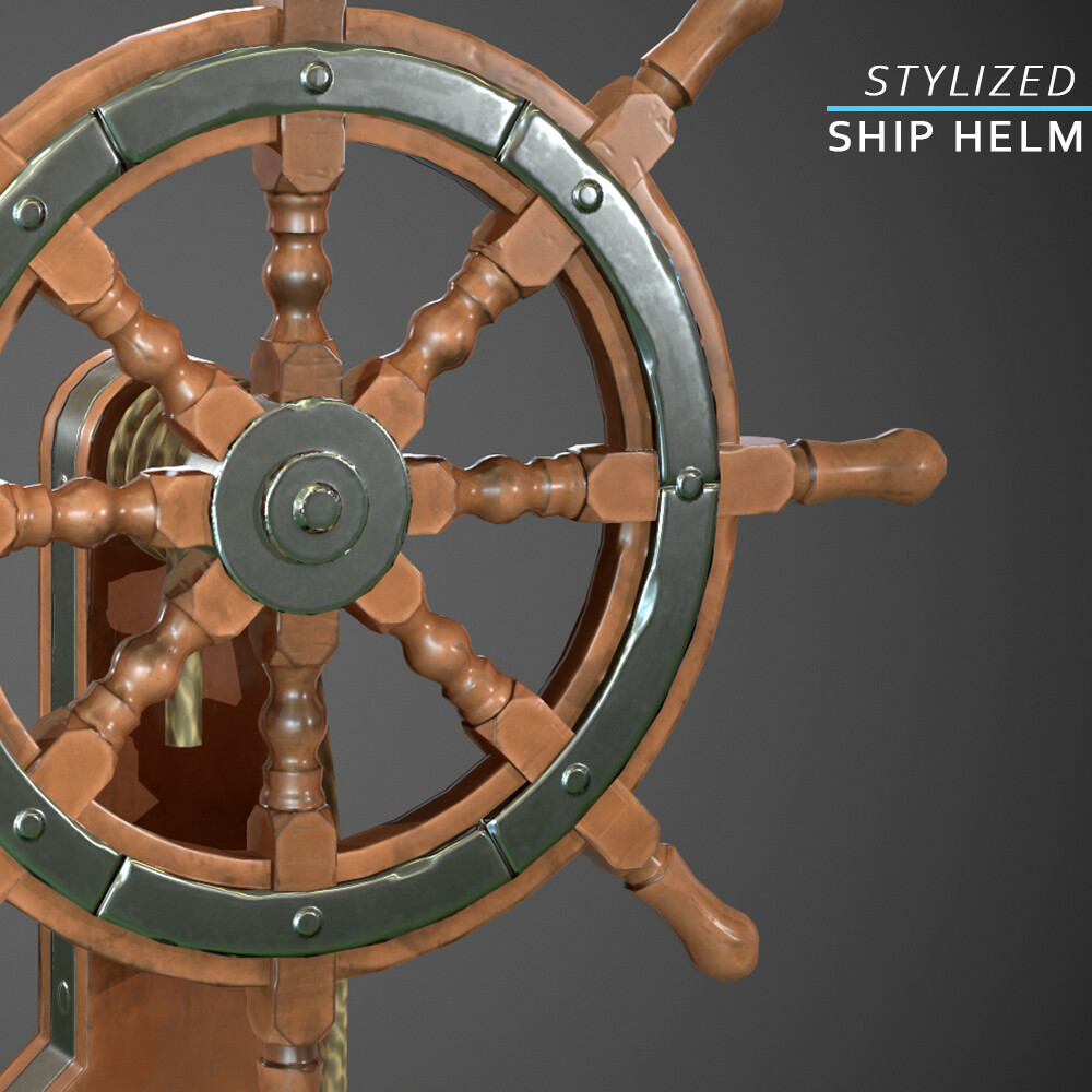 ArtStation - Stylized - Ship Helm