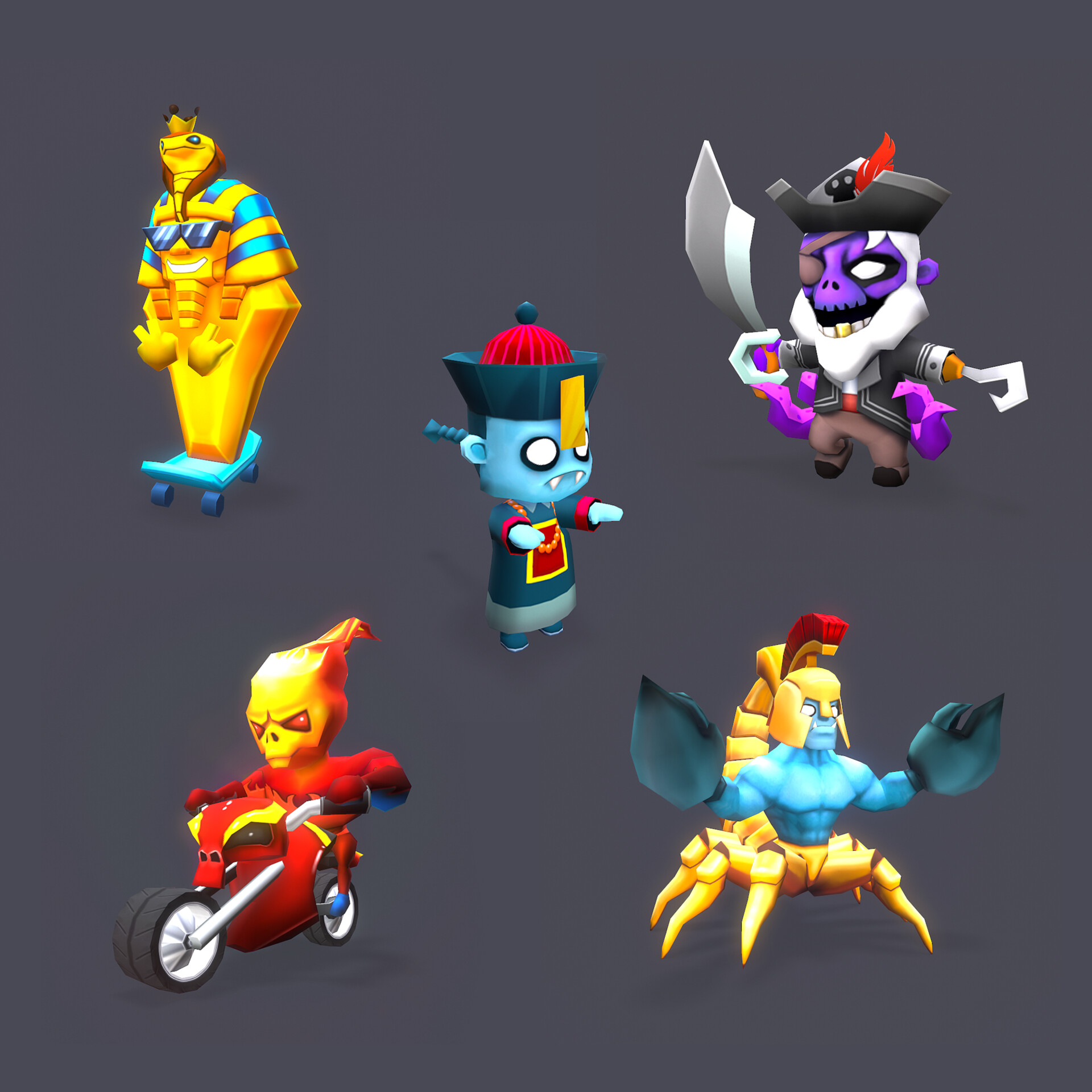 ArtStation - 3D Low Poly Game Characters