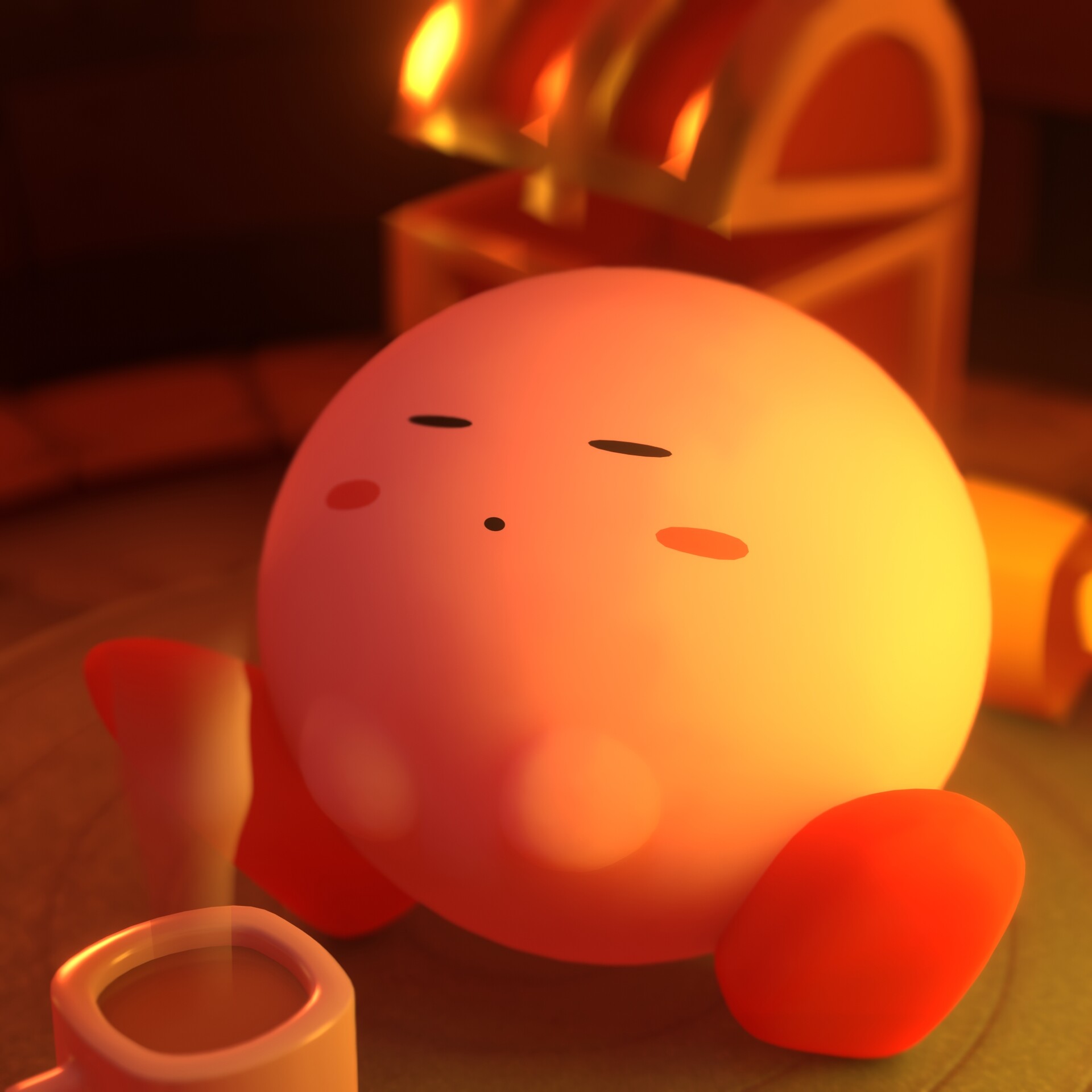 ArtStation - Kirby's Hot chocolate
