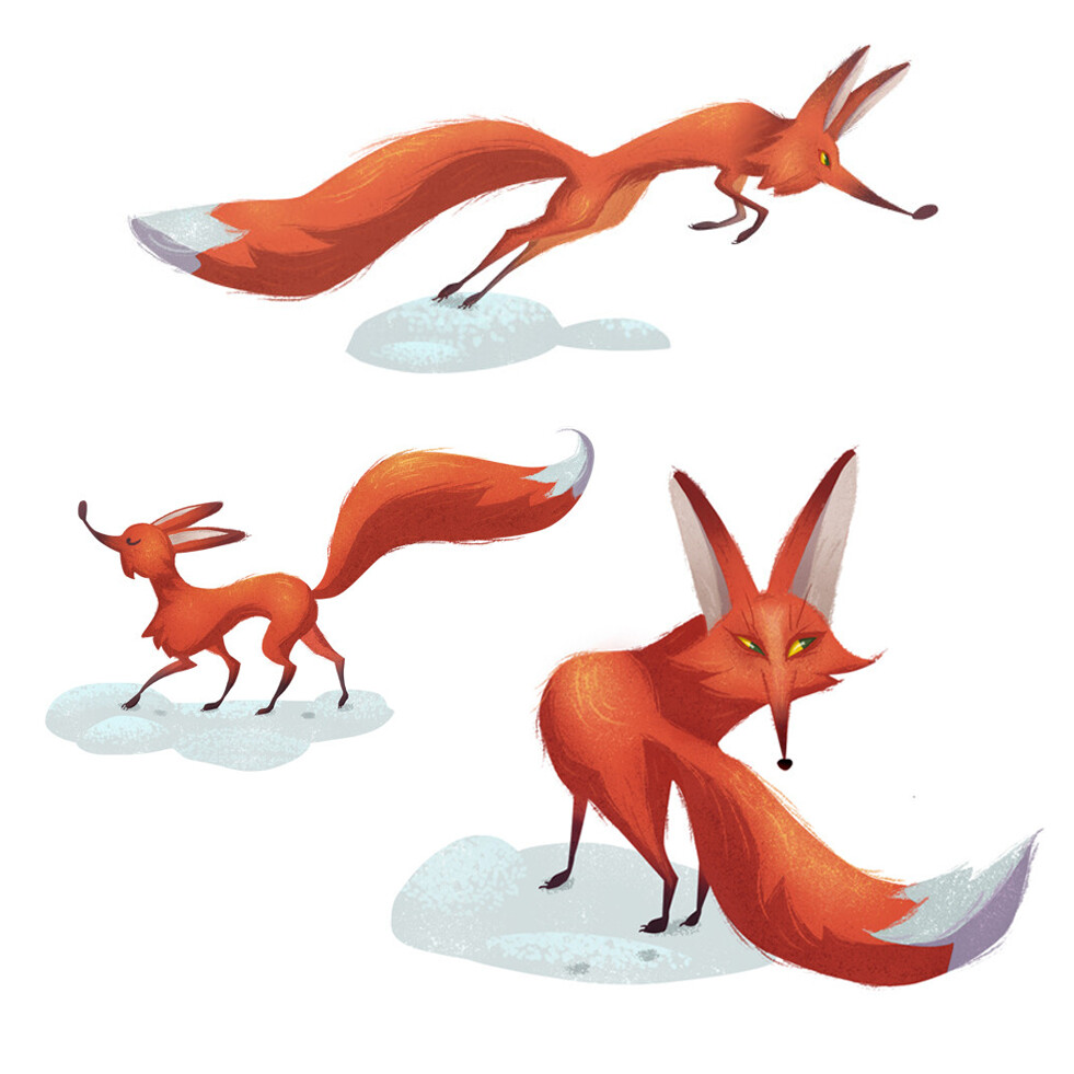 ArtStation - Fox studies