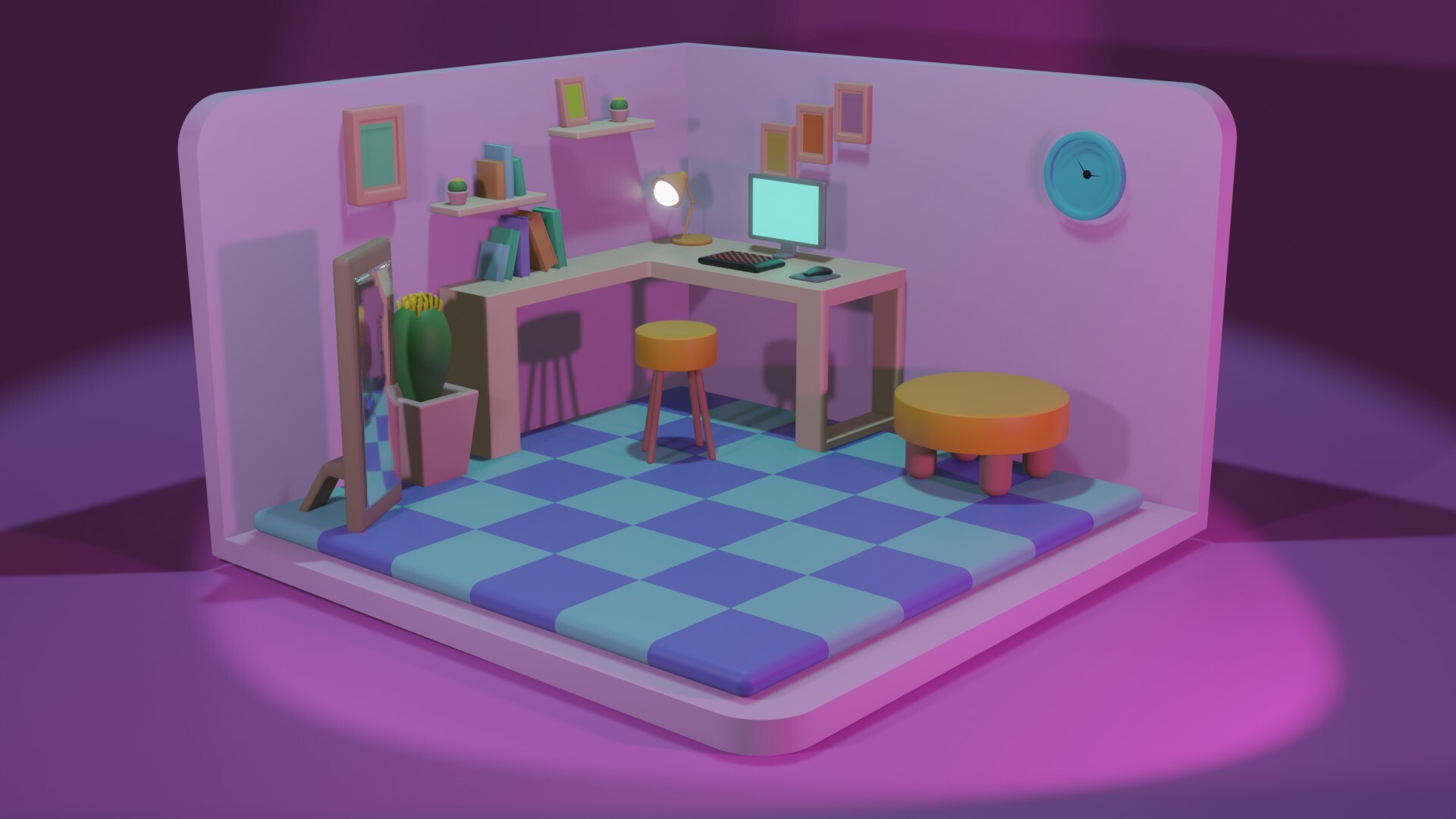 ArtStation - Stylized Room 3D Game Assets