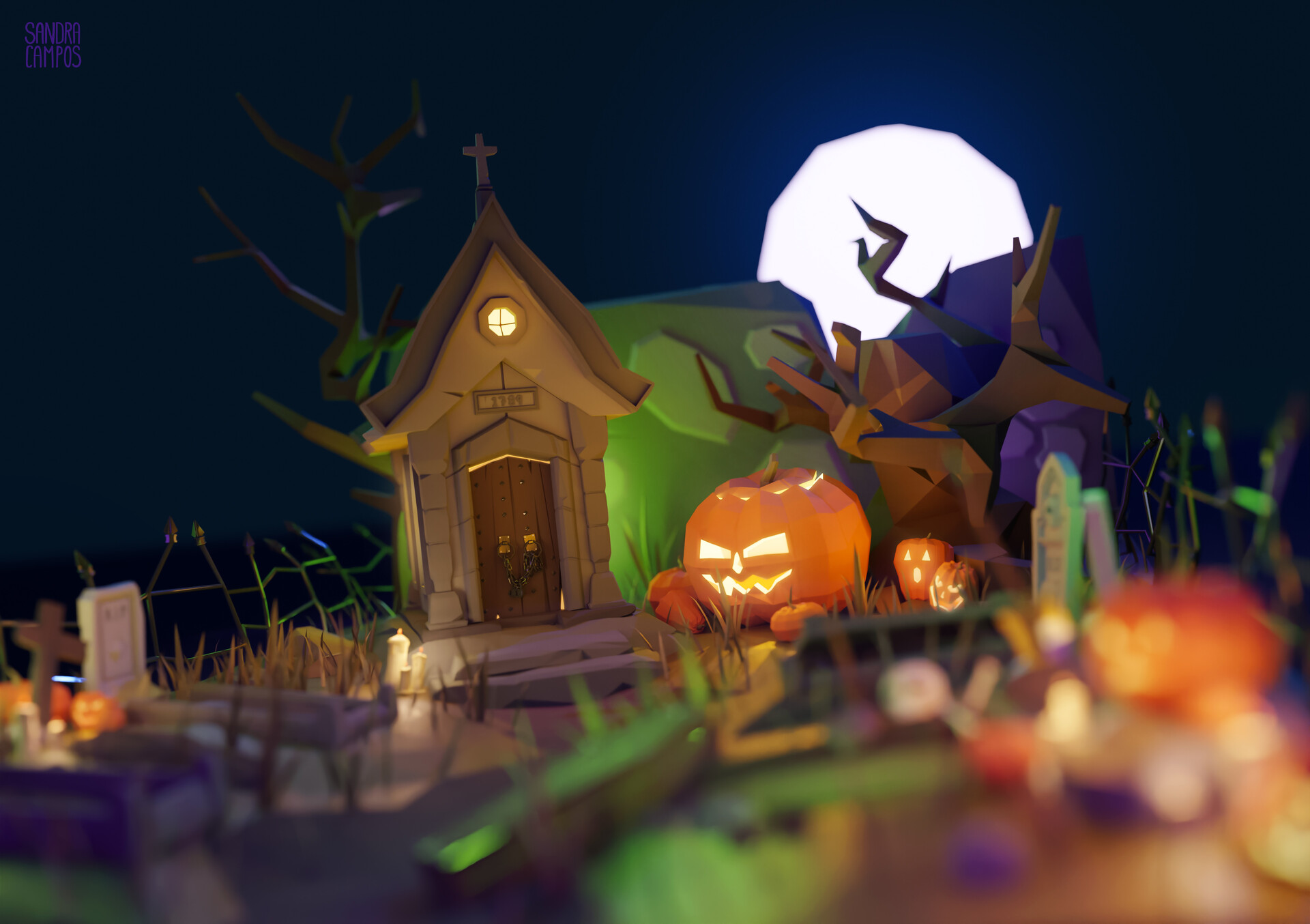 Sandra Campos - Spooky Environment Design for Halloween