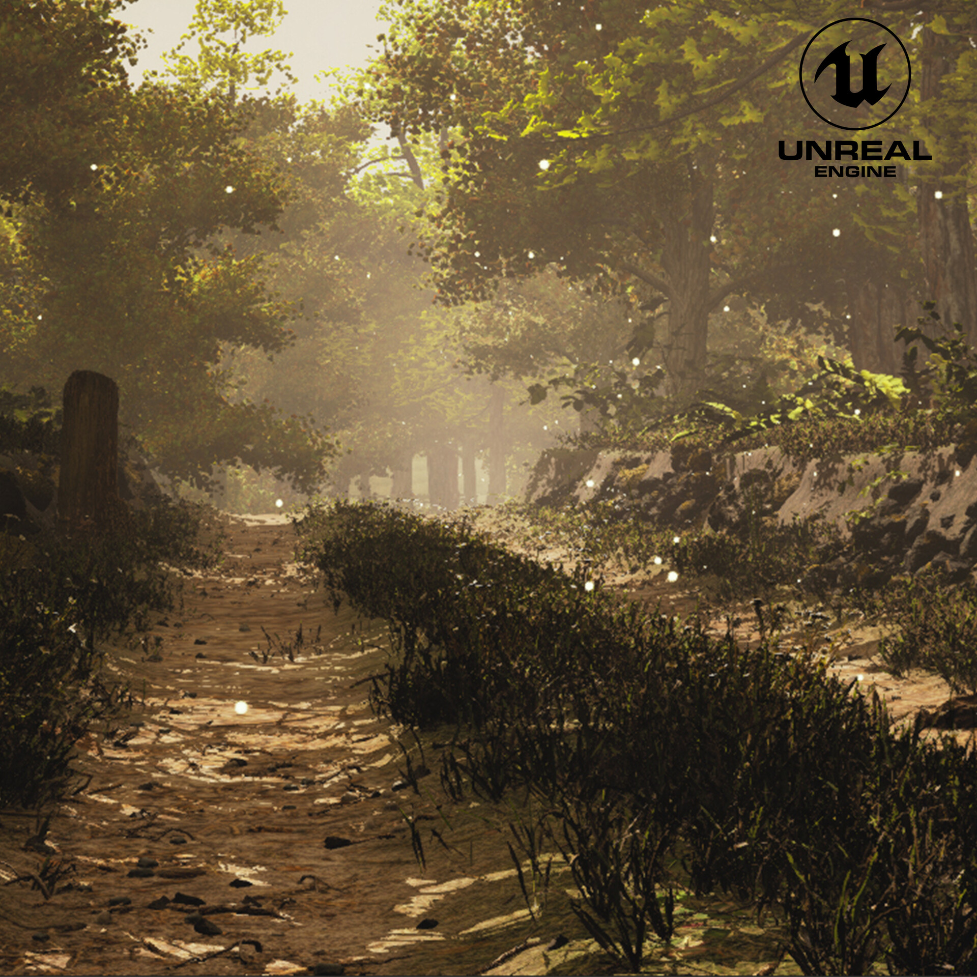 ArtStation - Old forest path 3D Environment [Unreal Engine]