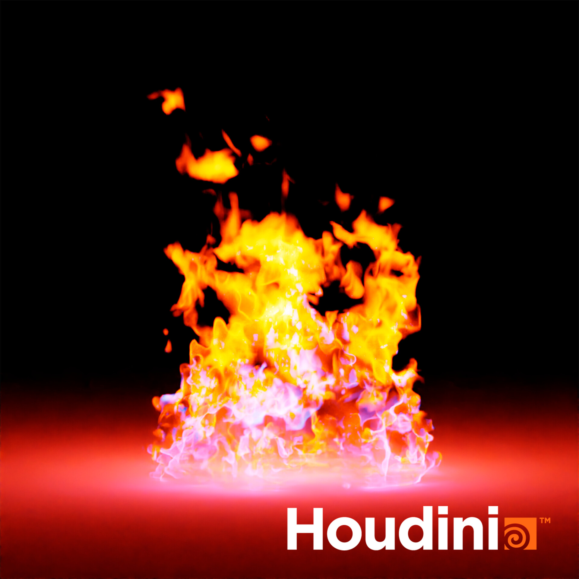 ArtStation - Pyro Simulation - Bonfire