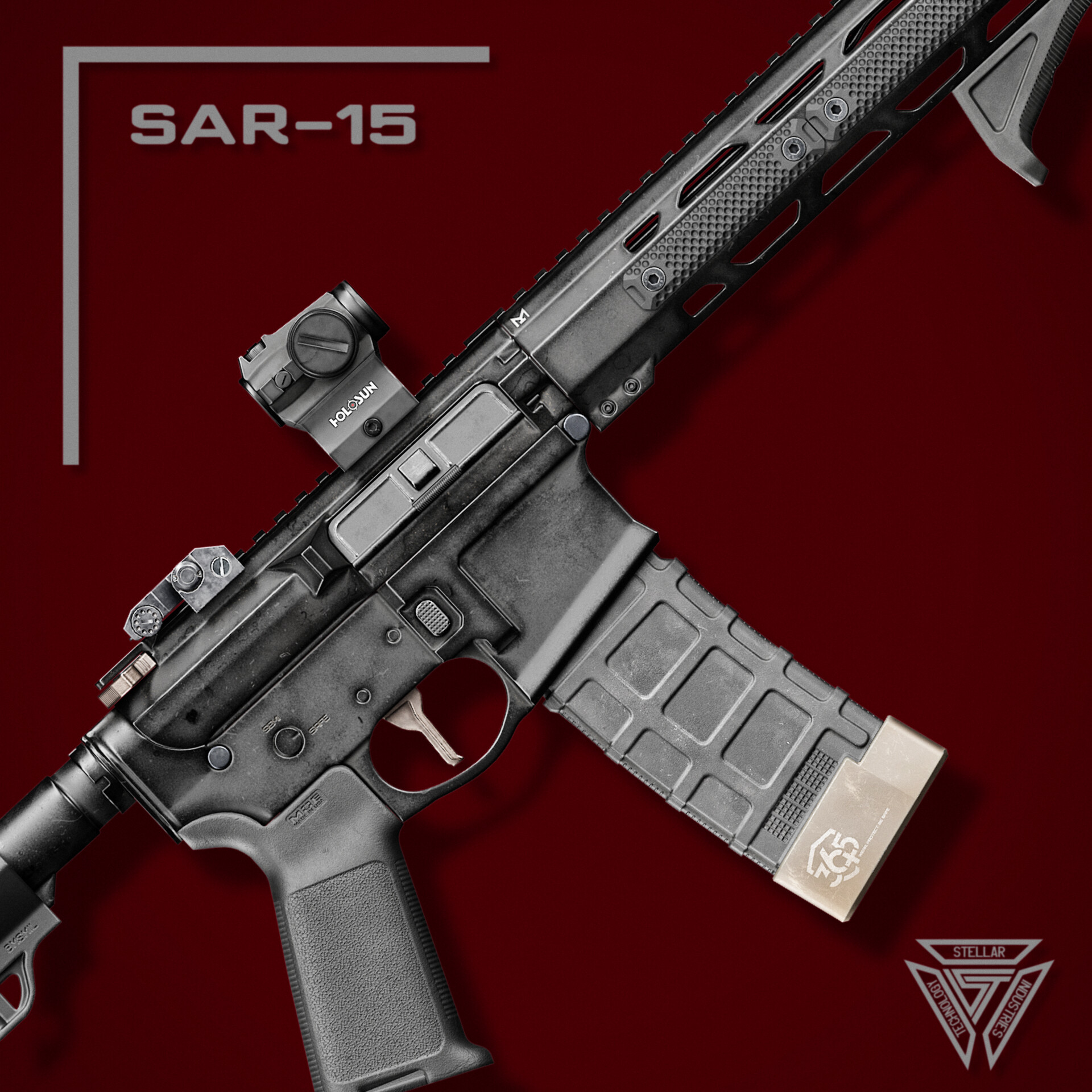 ArtStation - SAR-15 Rifle| Game Ready