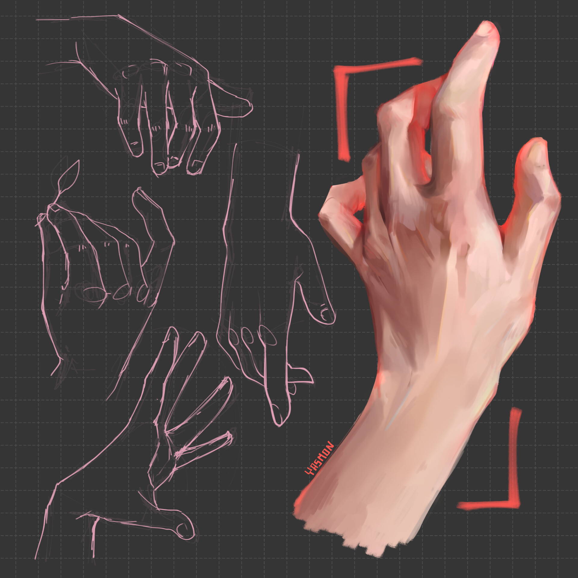 ArtStation - ♡ Hand studies