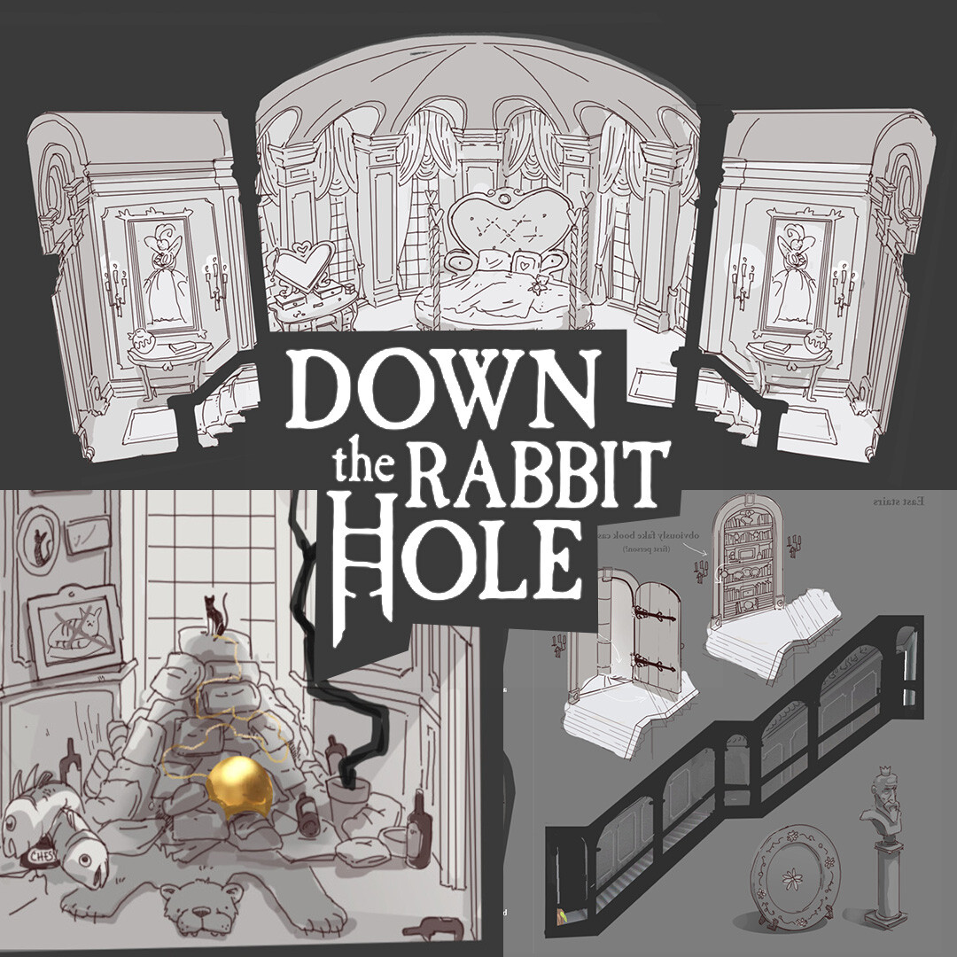 ArtStation - Down the Rabbit Hole Sketches