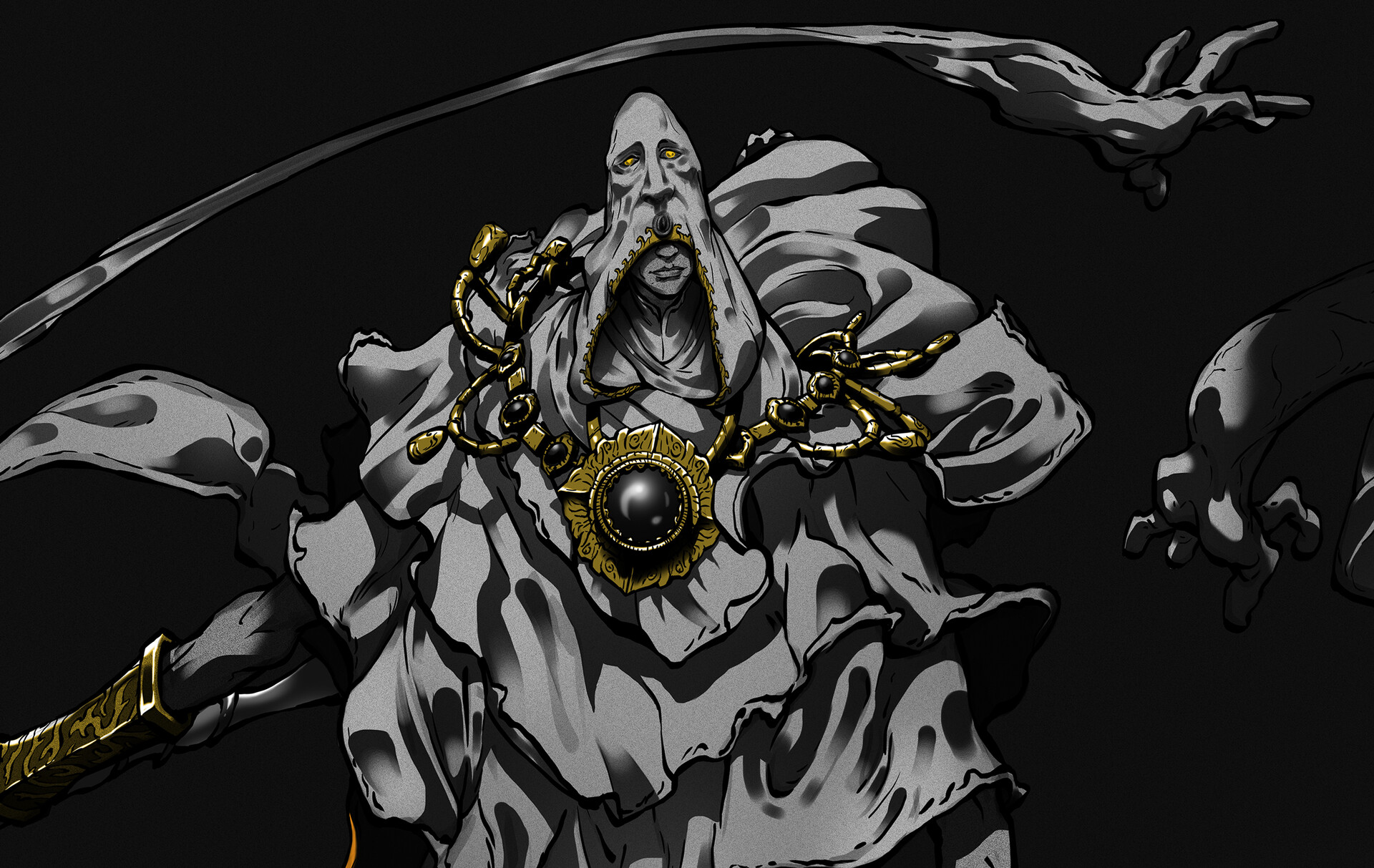 ArtStation - Elden Ring Coiled Sword Boss Art