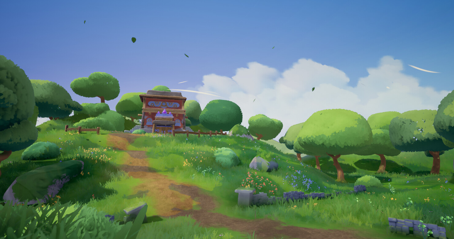 ArtStation - Stylized Landscape - Gem house