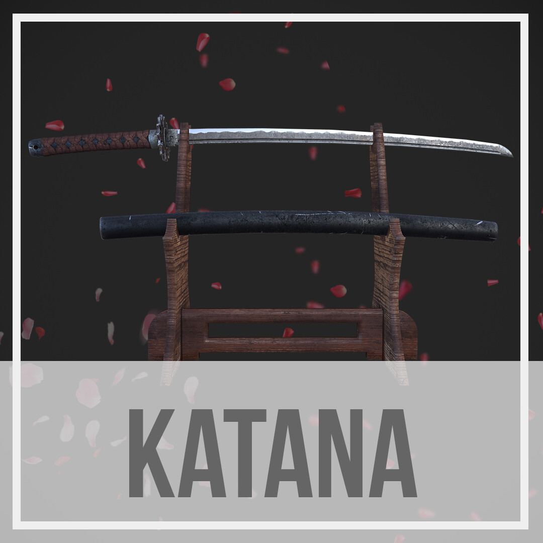 ArtStation - Japanese katana&scabbard