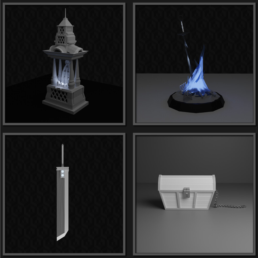 ArtStation - Props-Training Blender I