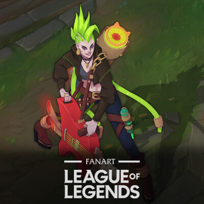 ArtStation - Chempunk Jinx (Skin Concept)