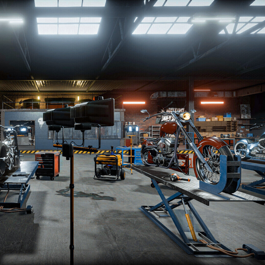ArtStation - Motorcycle Mechanic Simulator 2021 - Big Garage