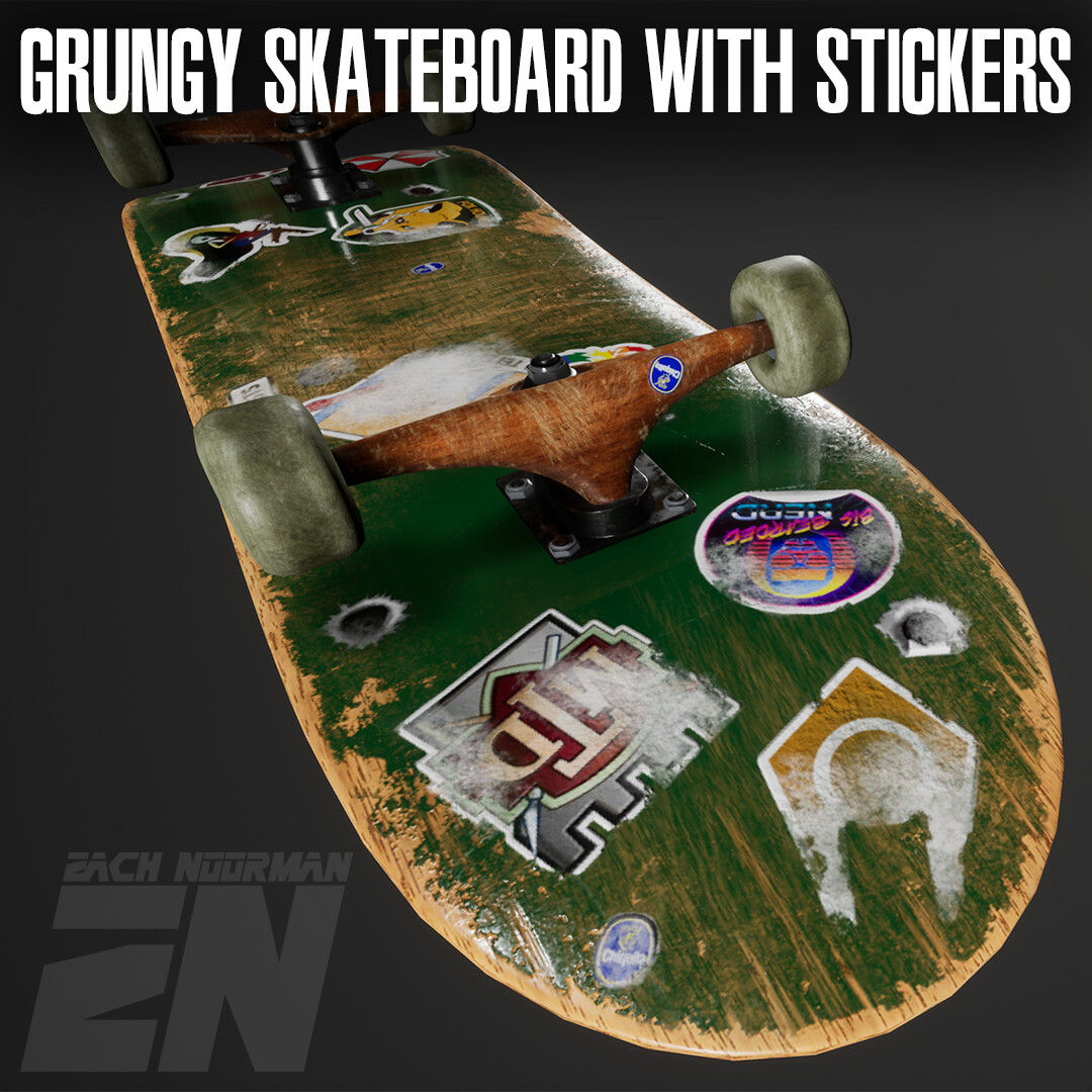 ArtStation - Skateboard Texture Set