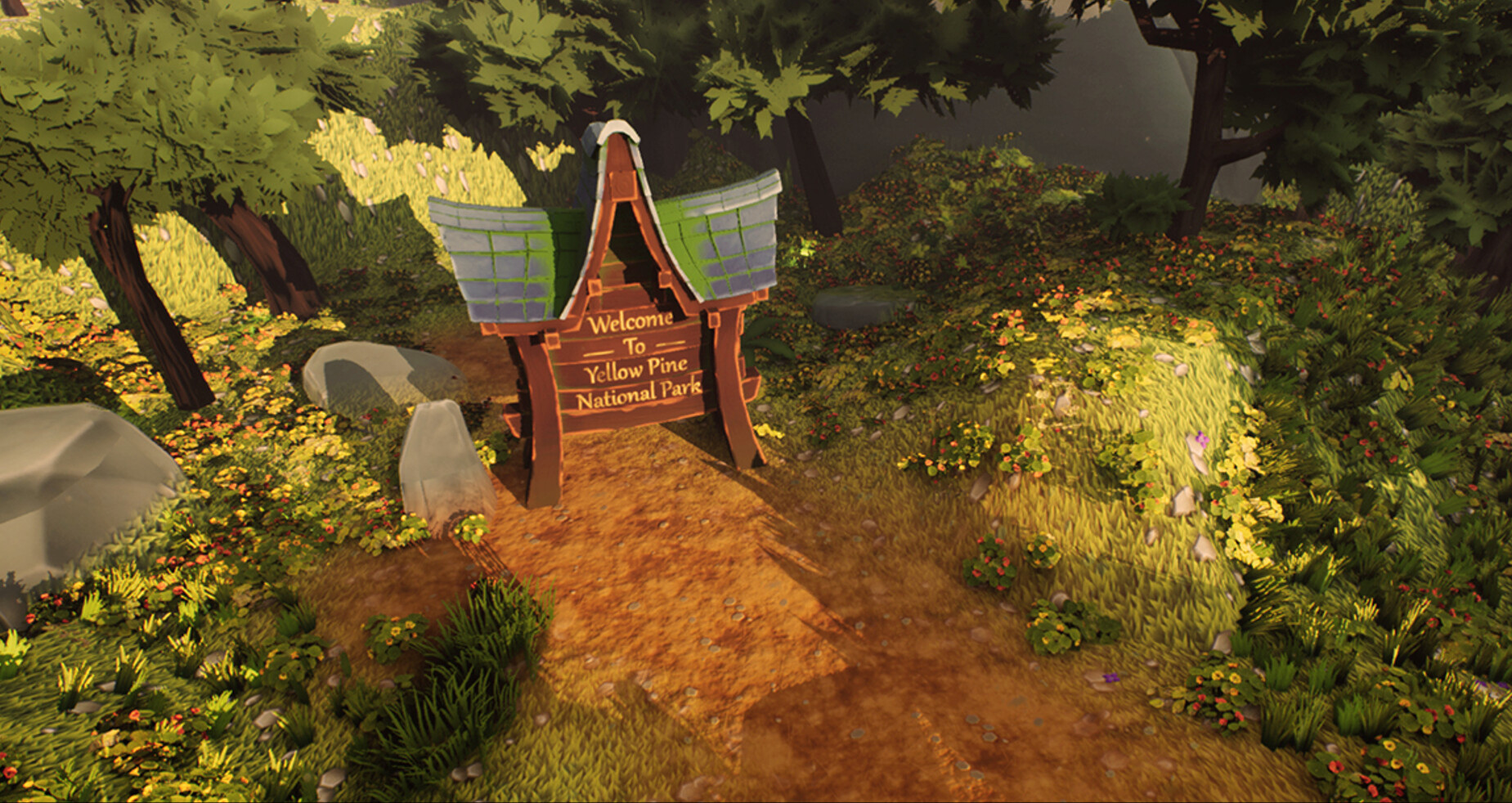 ArtStation - Stylized Forest Sign