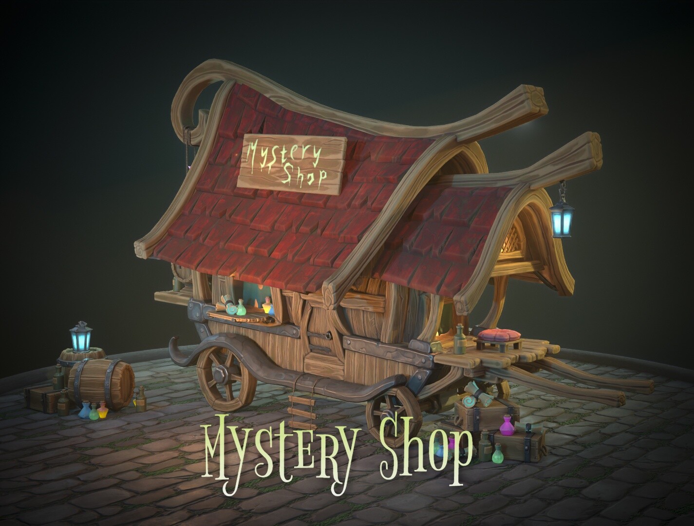 ArtStation - ''Mystery Shop''