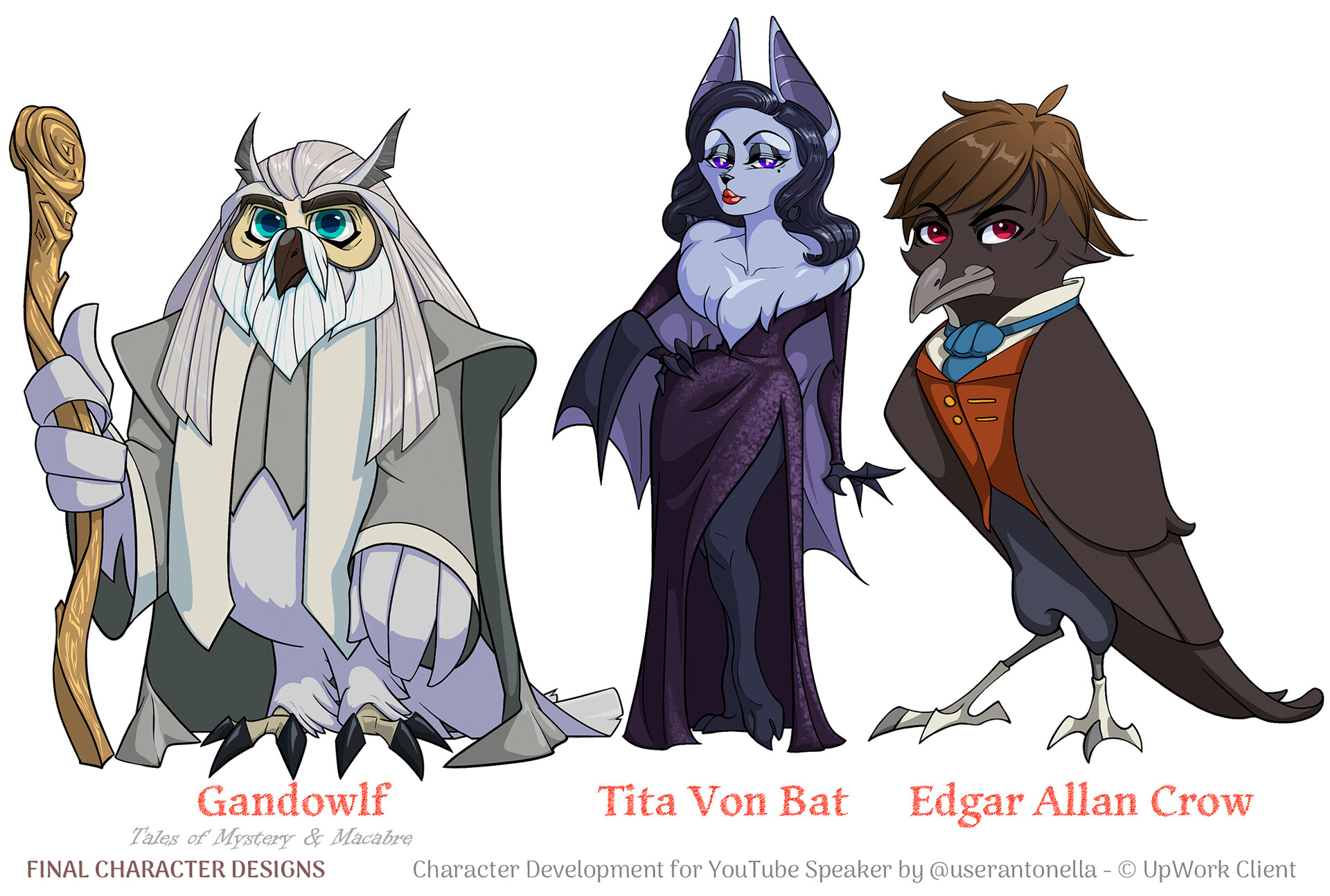 ArtStation - Character Design - Edgar Allan Crow Channel