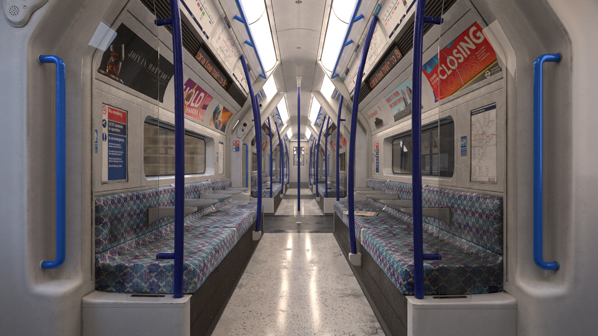 ArtStation - Victoria Line Tube Train