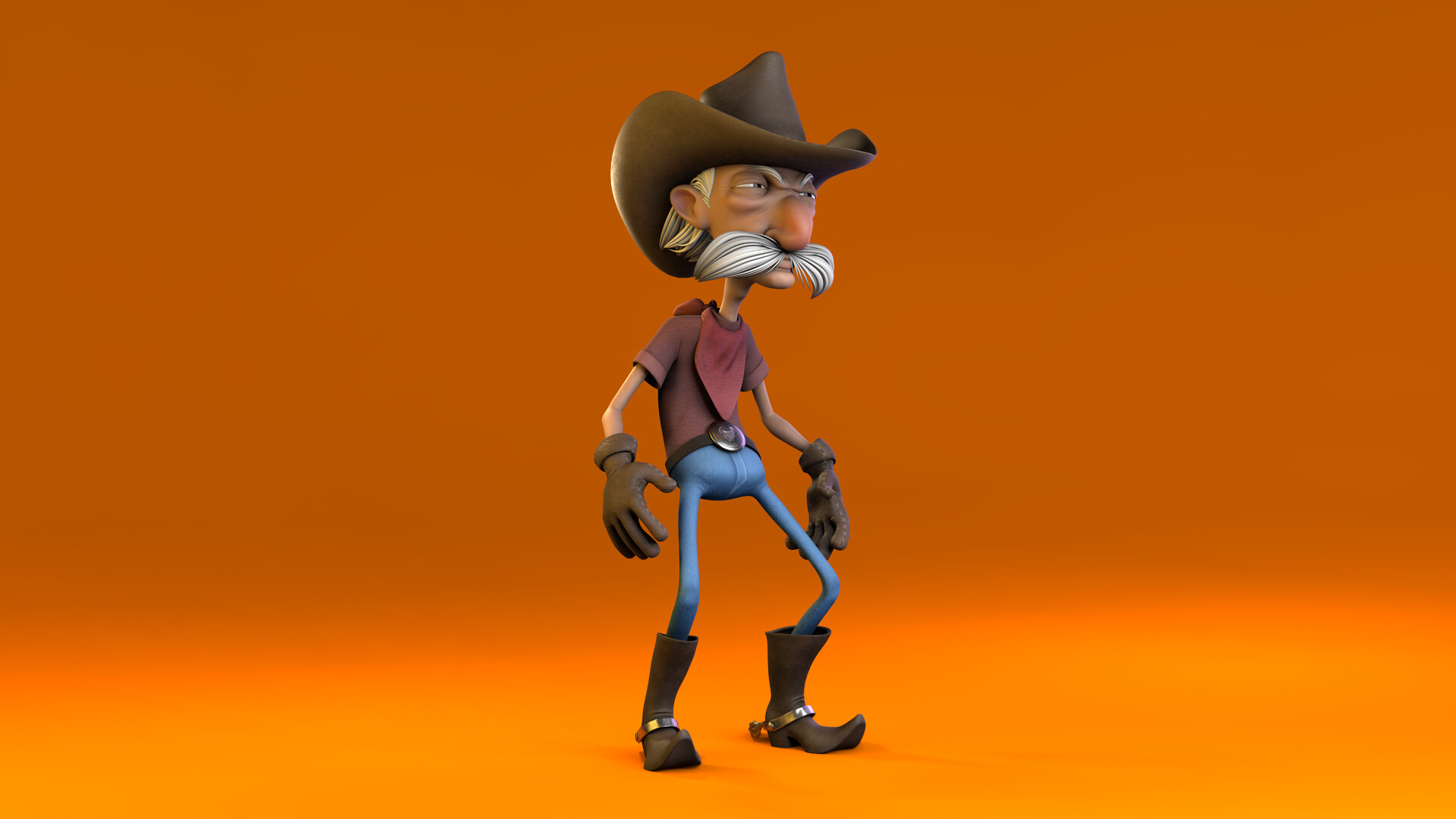 ArtStation - Cartoon Cowboy