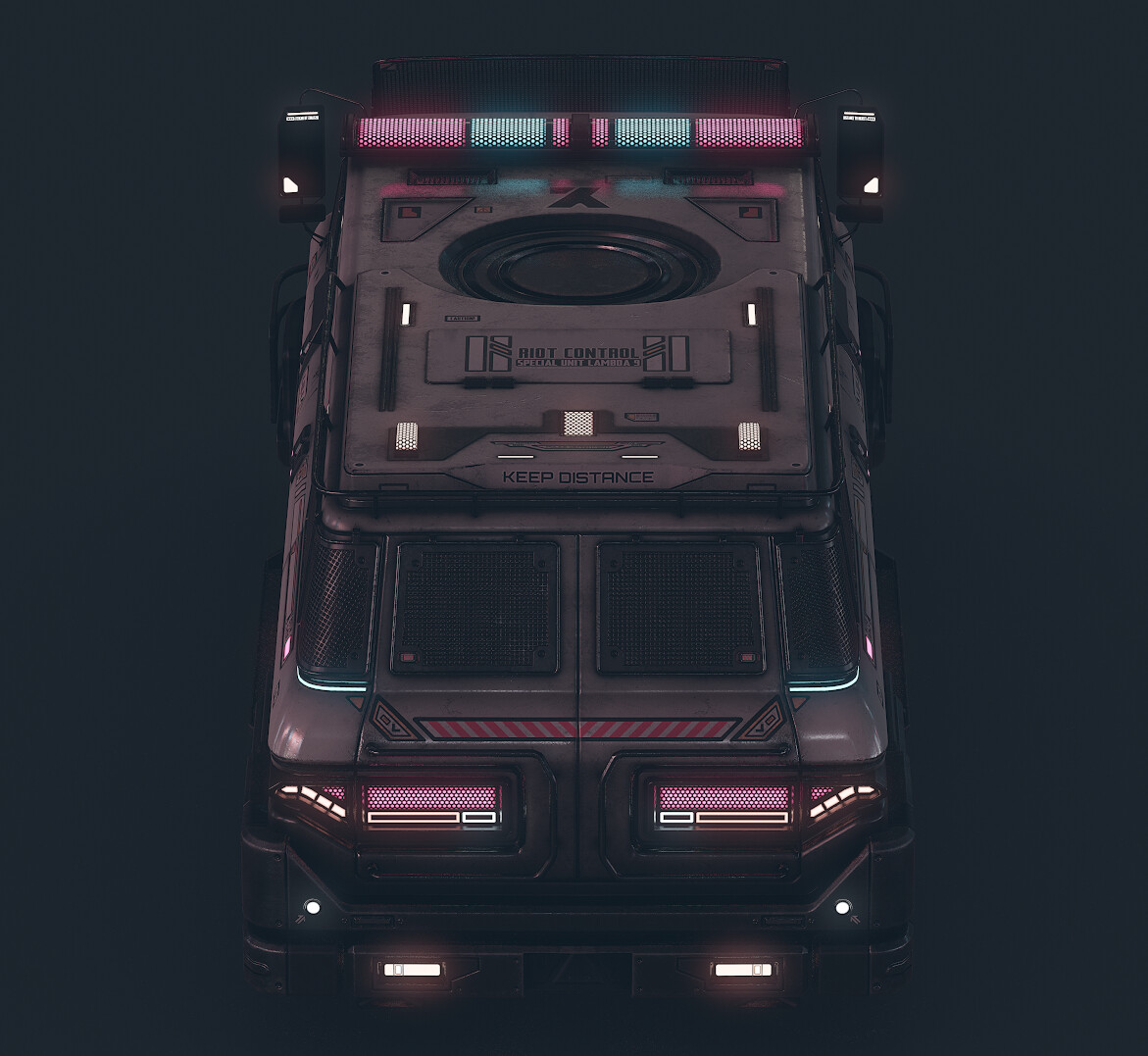 ArtStation - Cyberpunk Riot Police Van