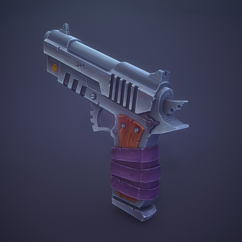 ArtStation - Stylized Pistol