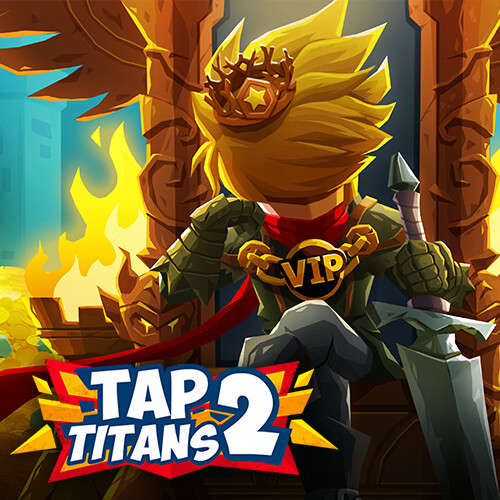 ArtStation - Tap Titans 2- Splash and Bundle Artwork