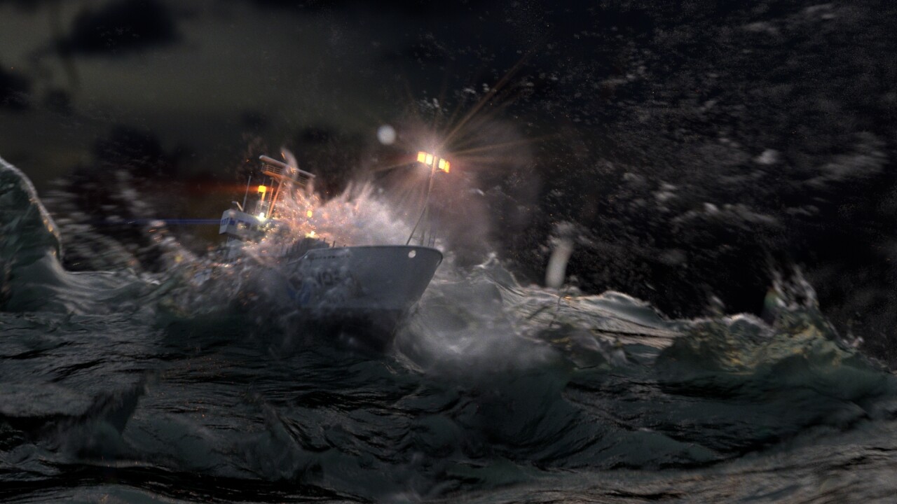 ArtStation - A Stormy Sea- A Houdini Guided Ocean Layer FLIP Simulation