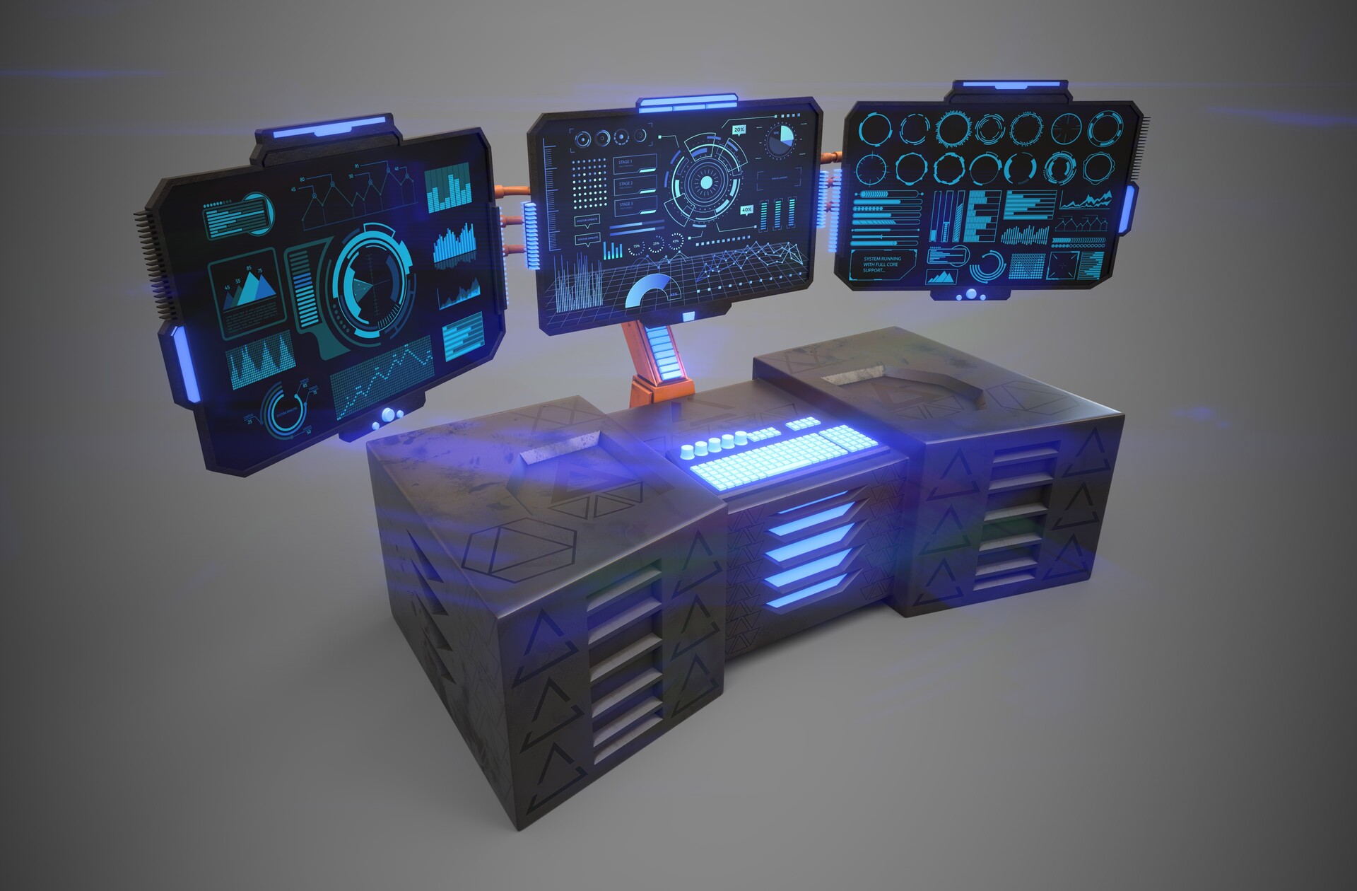 ArtStation - Sci-Fi Workstation