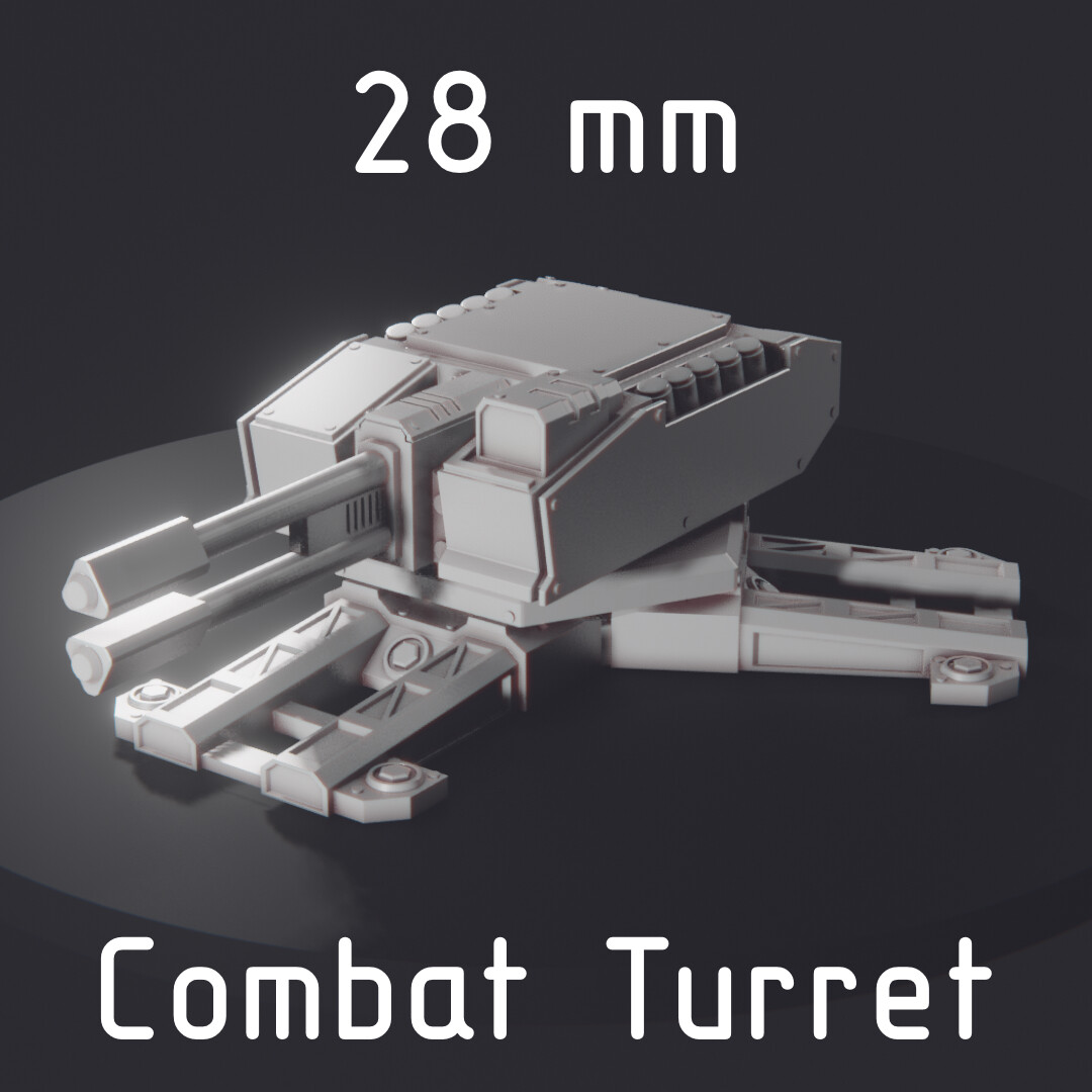 ArtStation - Combat Turret Printable Model
