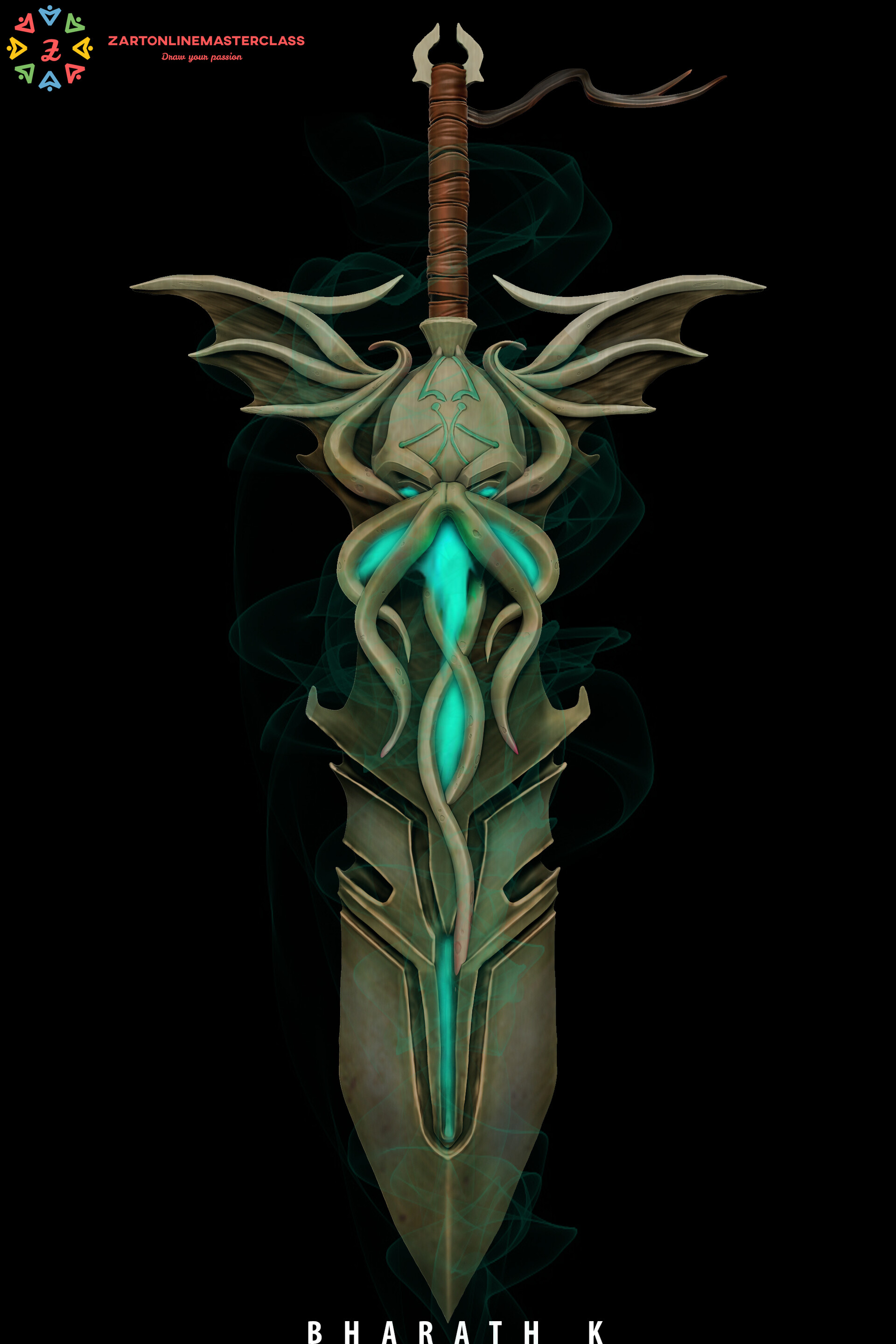 ArtStation - stylized_sea_sword