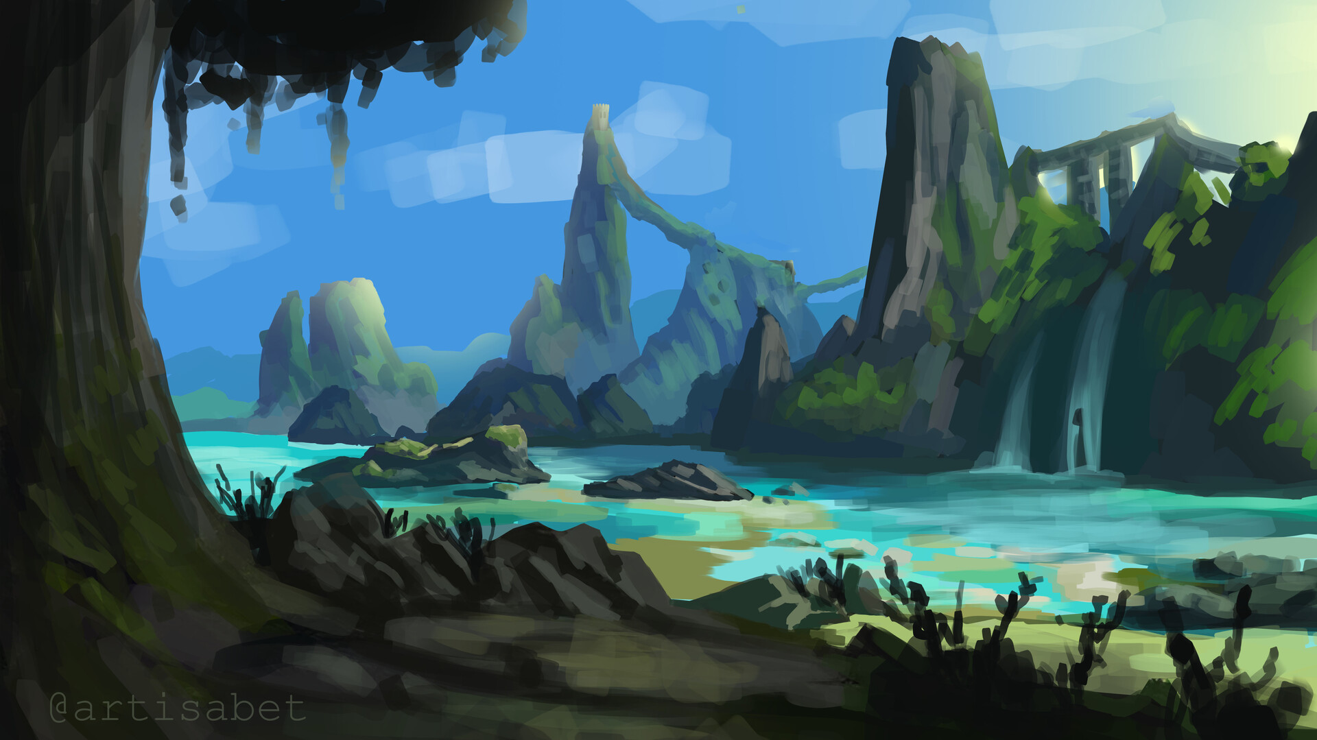 ArtStation - Landscape cartoony