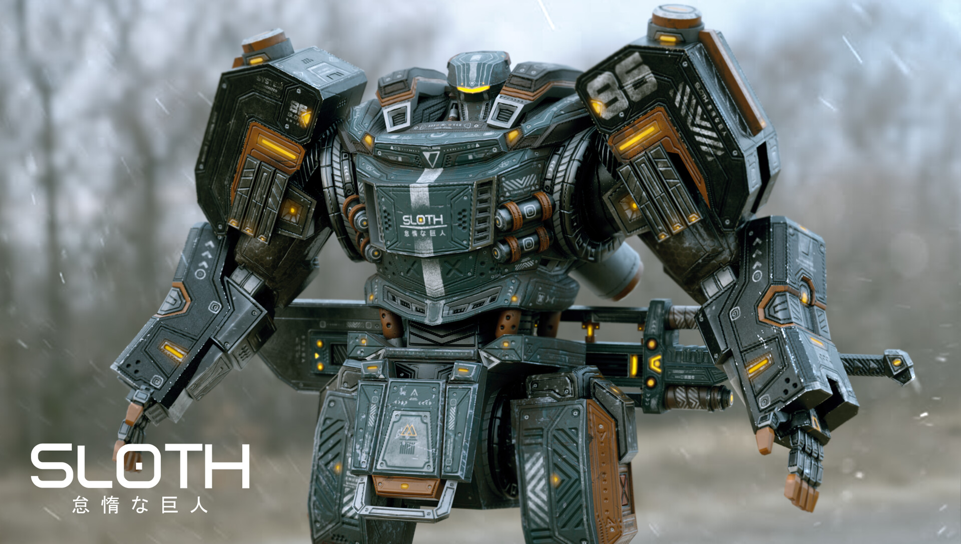 ArtStation - LOW POLY MECH - SLOTH - 7 DEADLY SINS MECHA SERIES