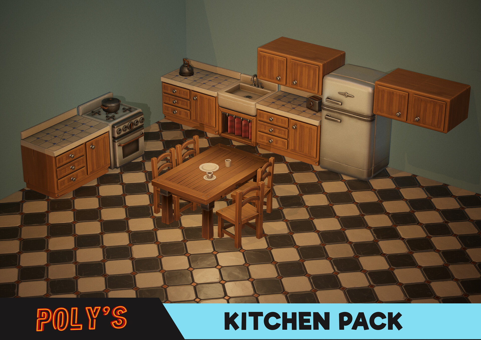 ArtStation - Stylized Kitchen