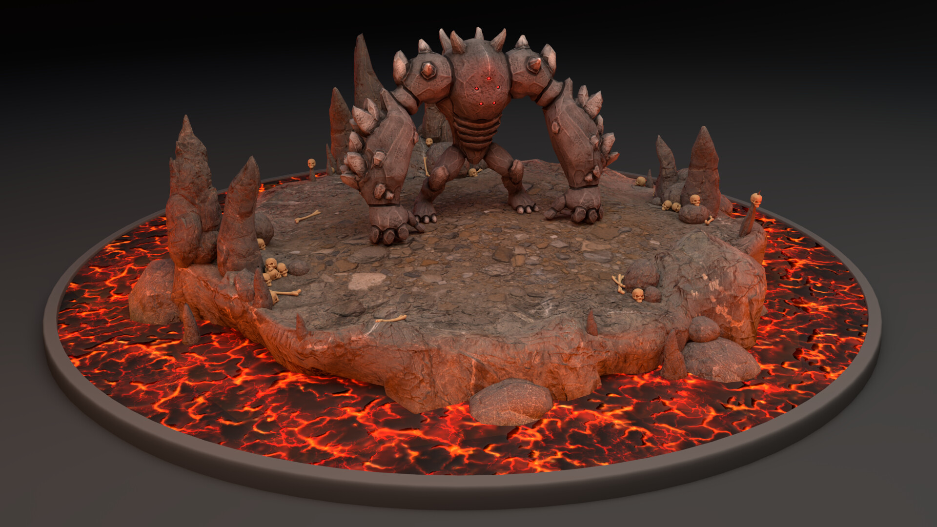 ArtStation - Stones Golem Game Character