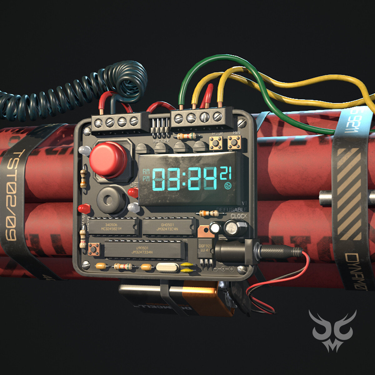ArtStation - Time bomb - Dynamite Asset