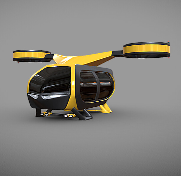ArtStation - Flying taxi concept vehicle