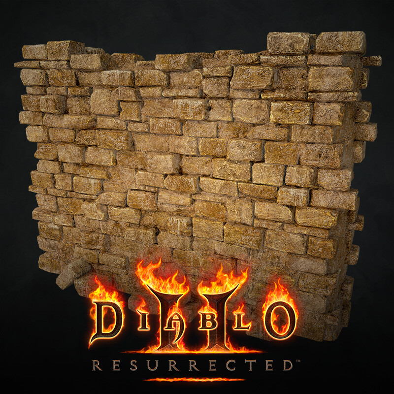 ArtStation - Brick Walls - Diablo II: Resurrected