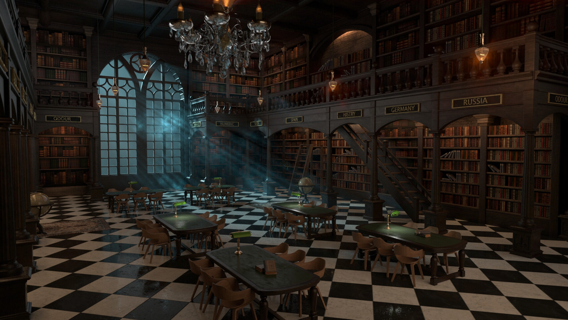 ArtStation - Library_Night