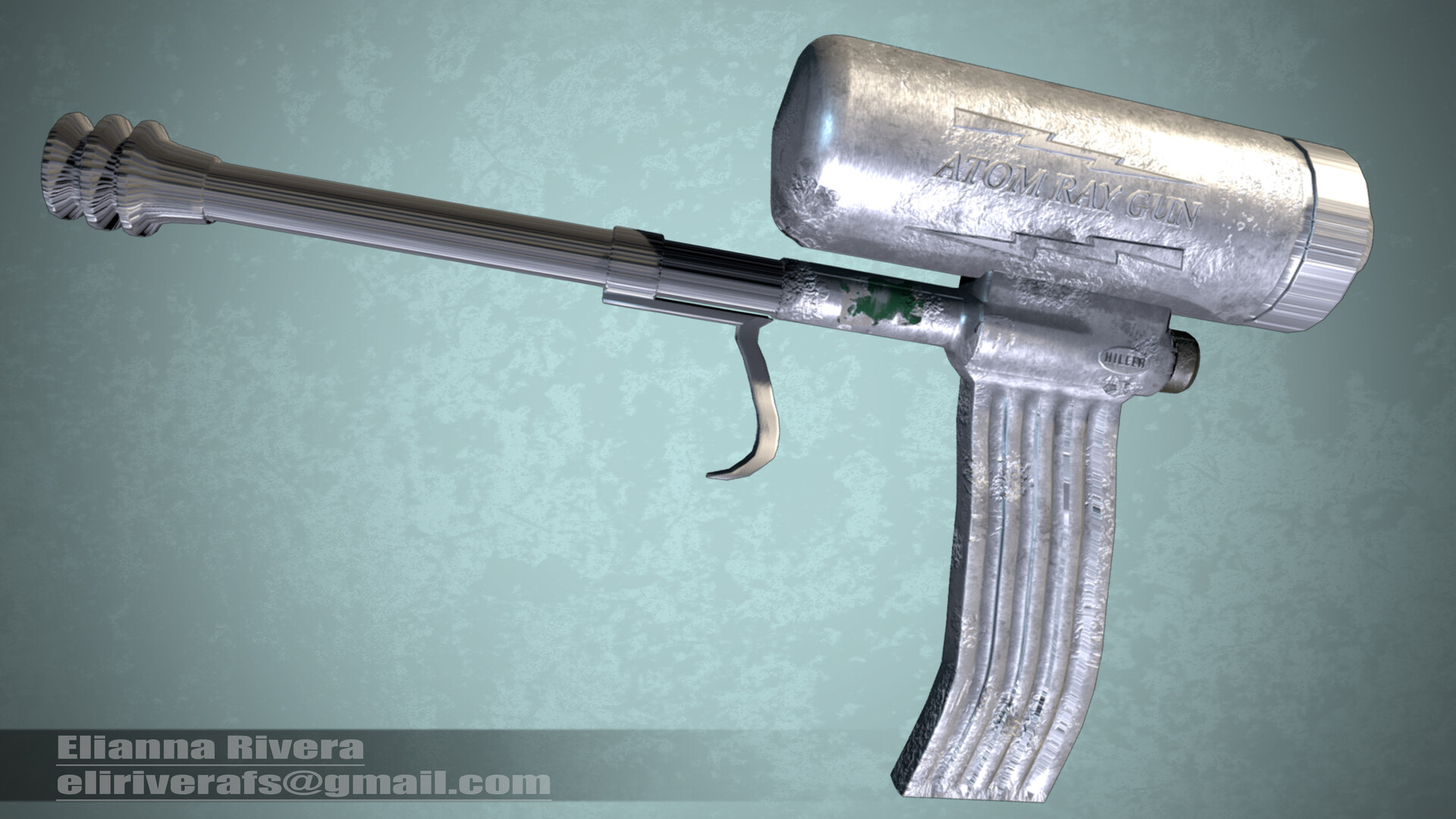 ArtStation - Vintage Atom-Gun - BREAKDOWN