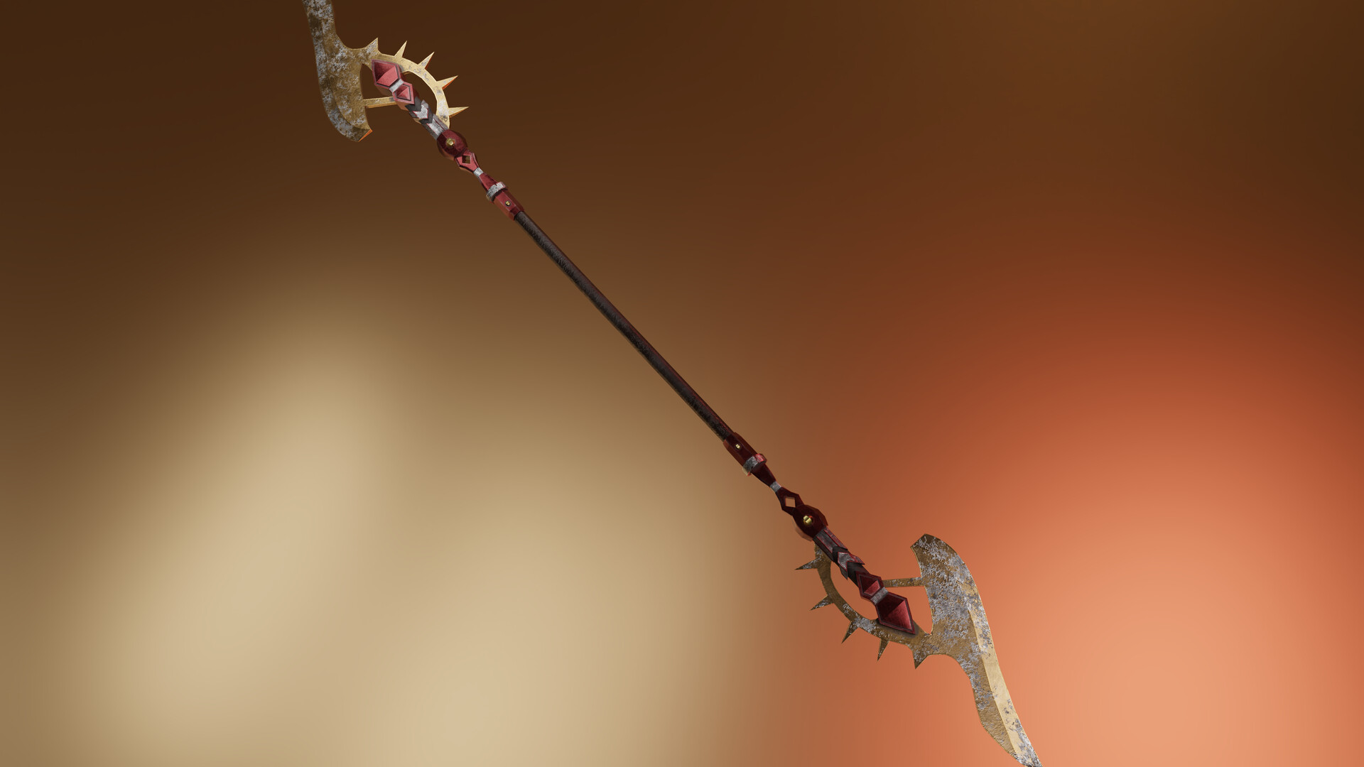 ArtStation - Low Poly Game Ready Two Sided Sword