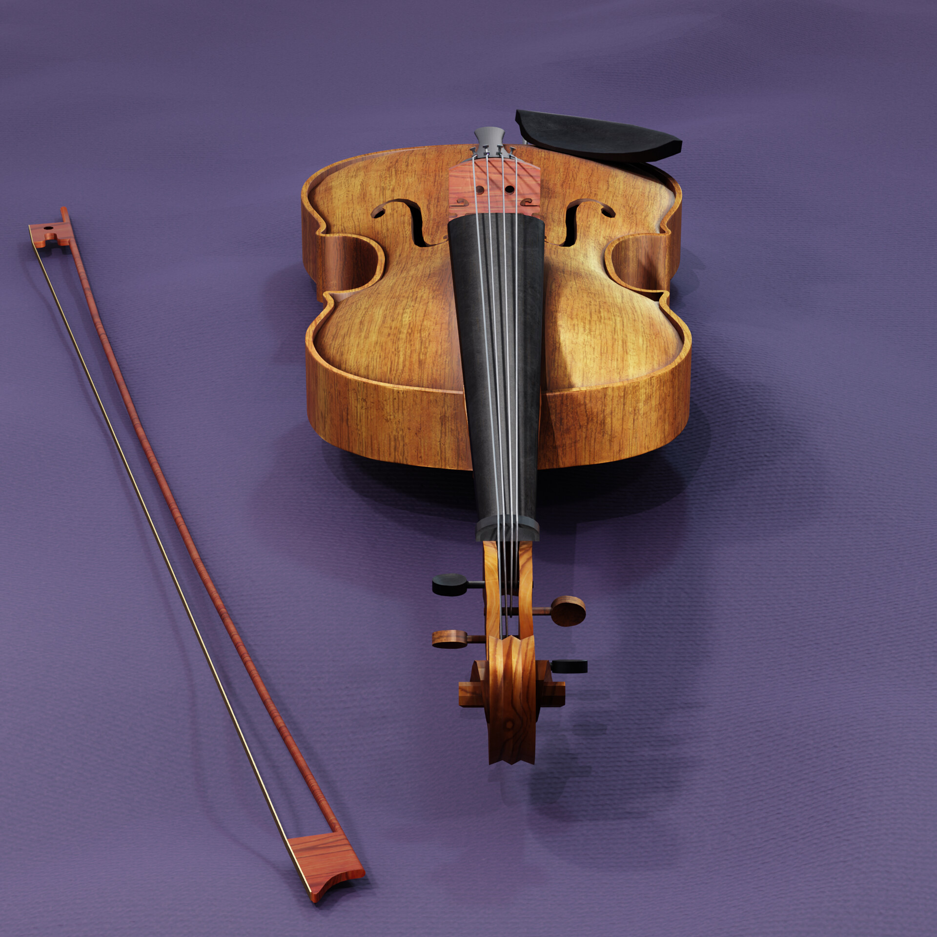 ArtStation - Violin 3D model