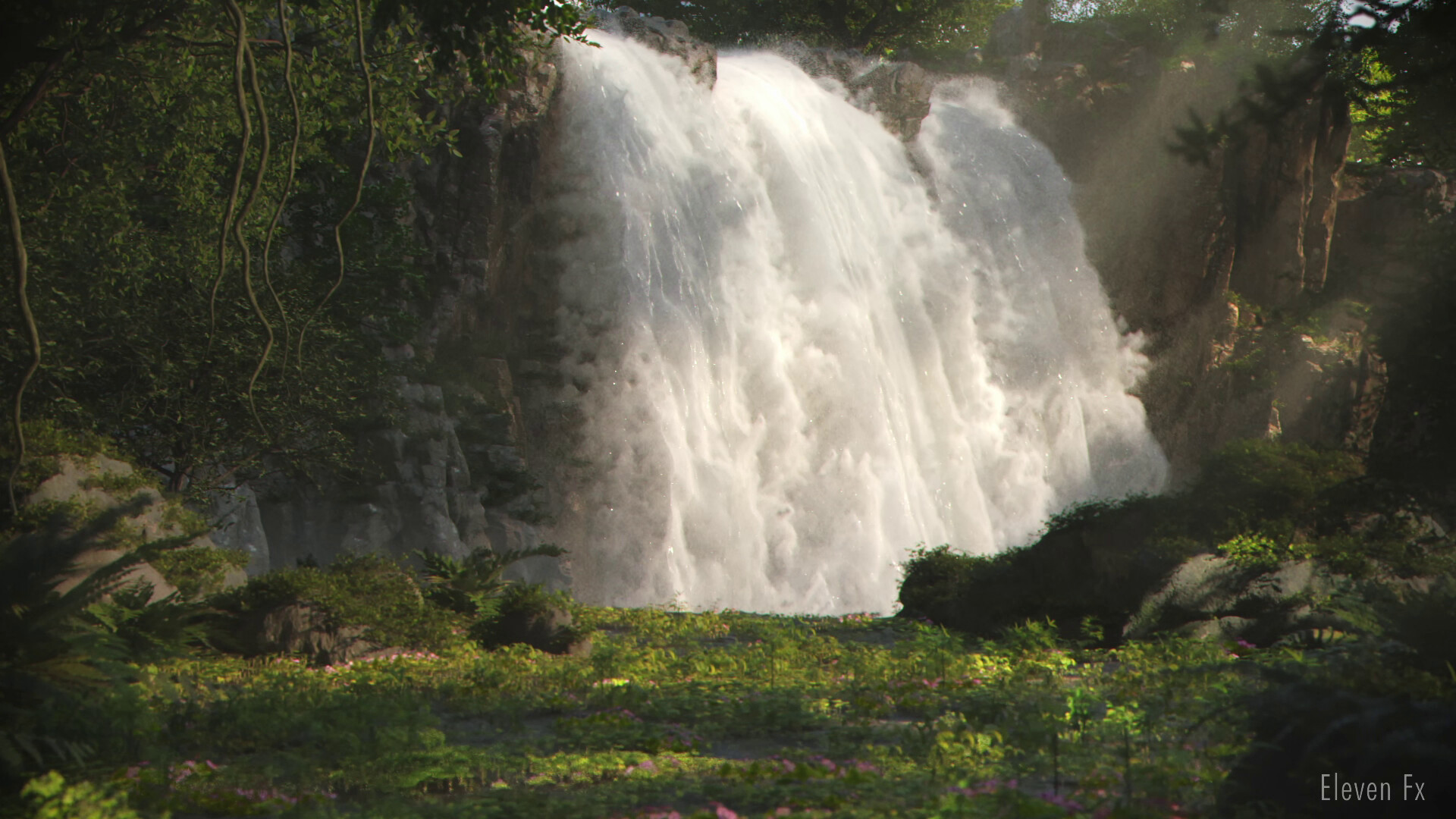 ArtStation - Waterfall CG