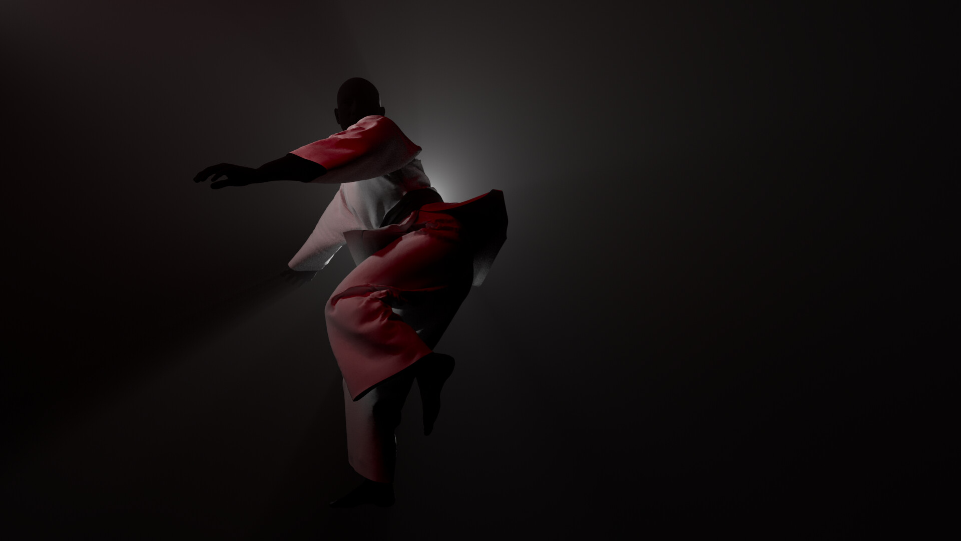 ArtStation - Ushiro geri - garment simulation