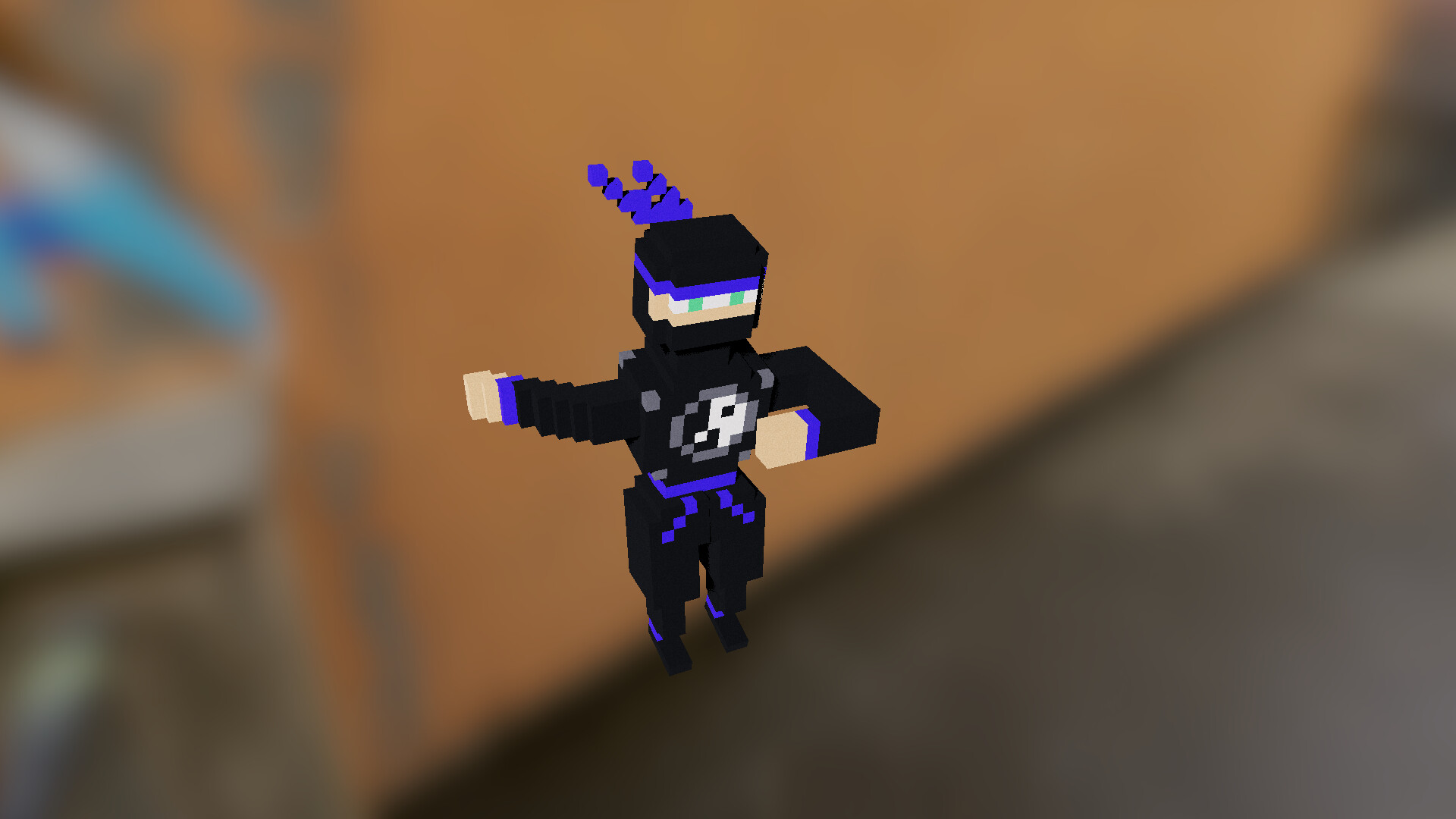 ArtStation - Voxel Art - Ninja