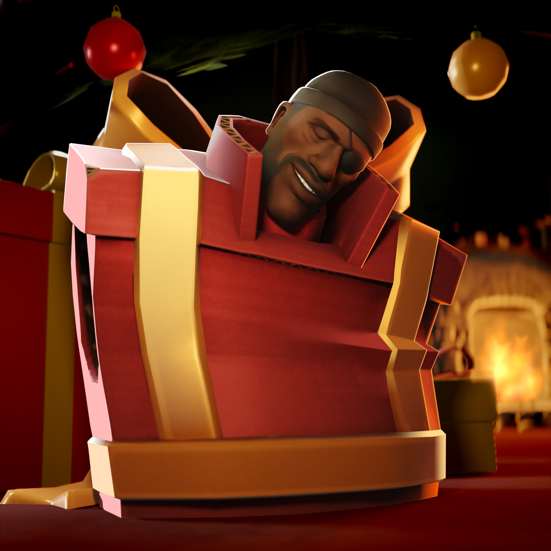 ArtStation - The Gift of Gibbing (TF2 Workshop Cosmetic item)