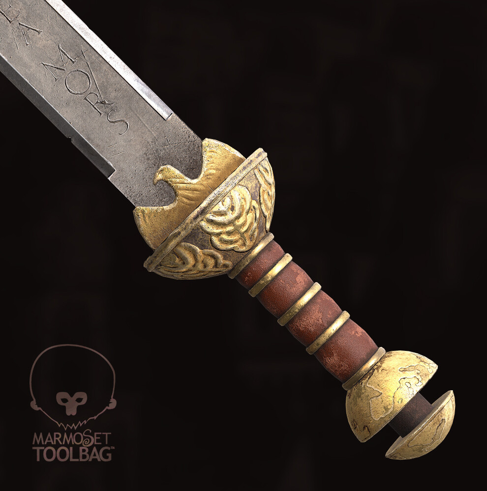 ArtStation - Julio Cesar's Crocea Mors - Roman Sword